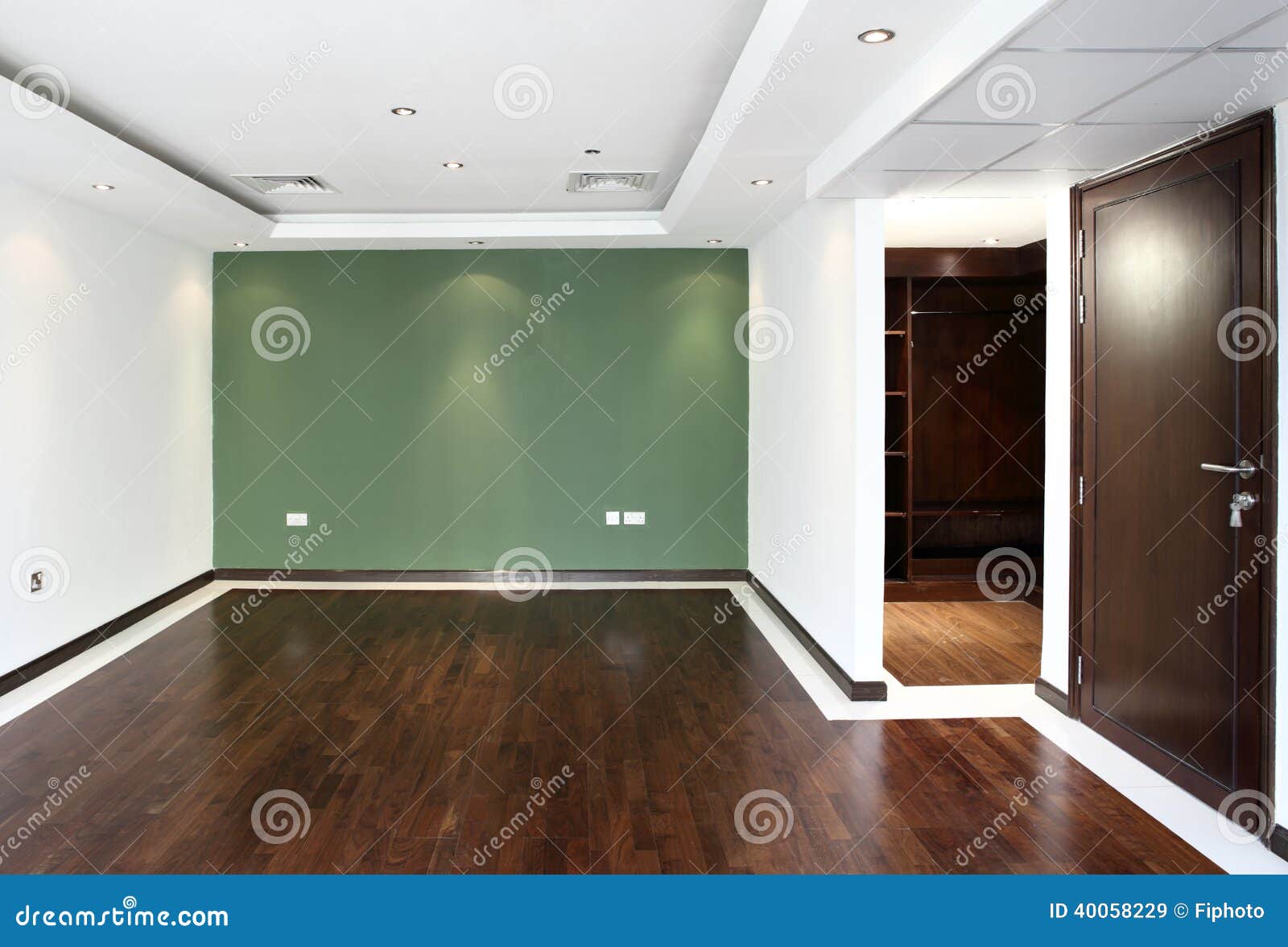 Interior of Bright Empty Room Stock Image - Image of architecture ...