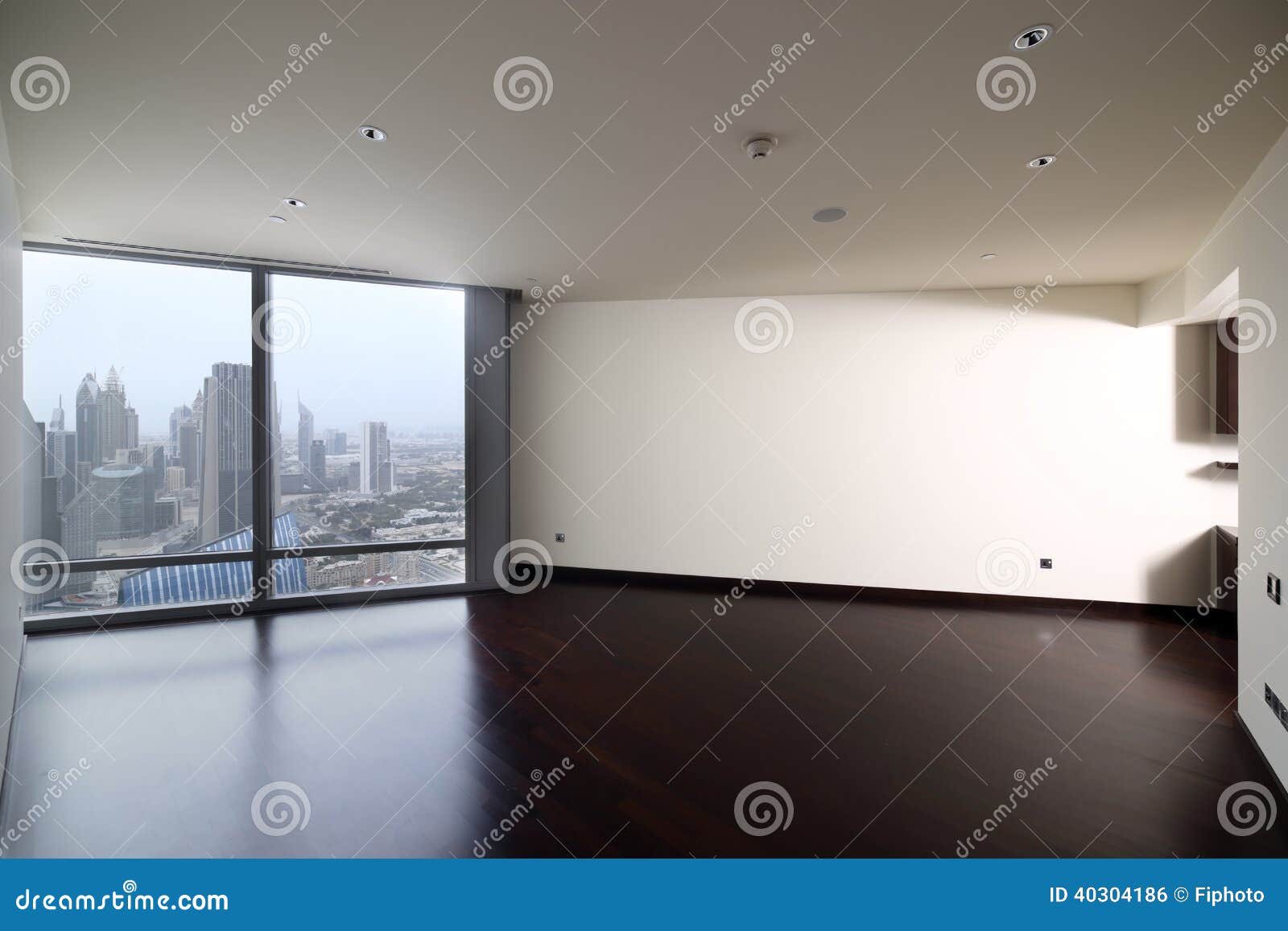 Interior of Bright Empty Room Stock Photo - Image of decoration ...