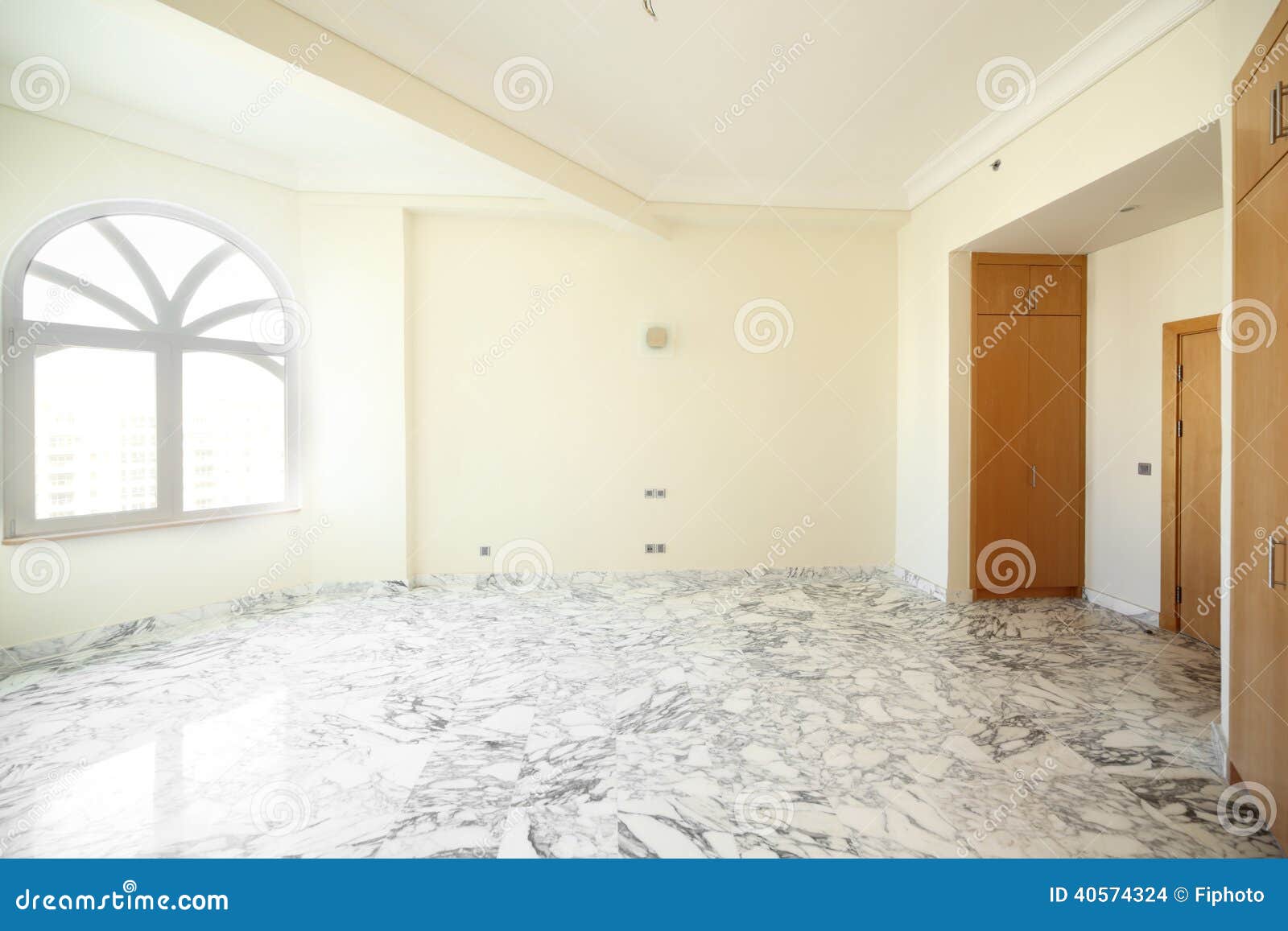 Interior of Bright Empty Room Stock Photo - Image of empty, design ...