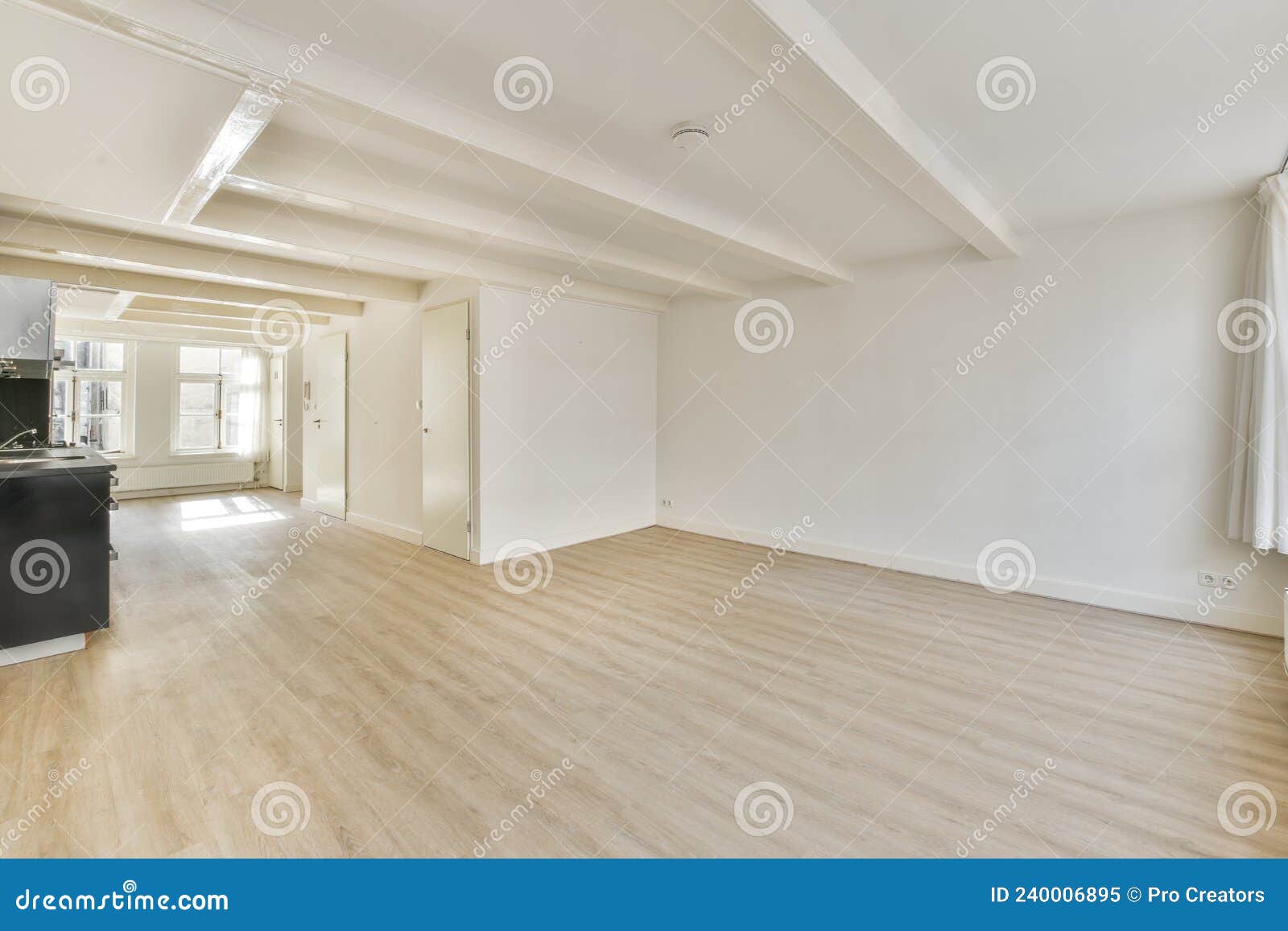 Interior of a Bright Empty Room Stock Image - Image of modern ...