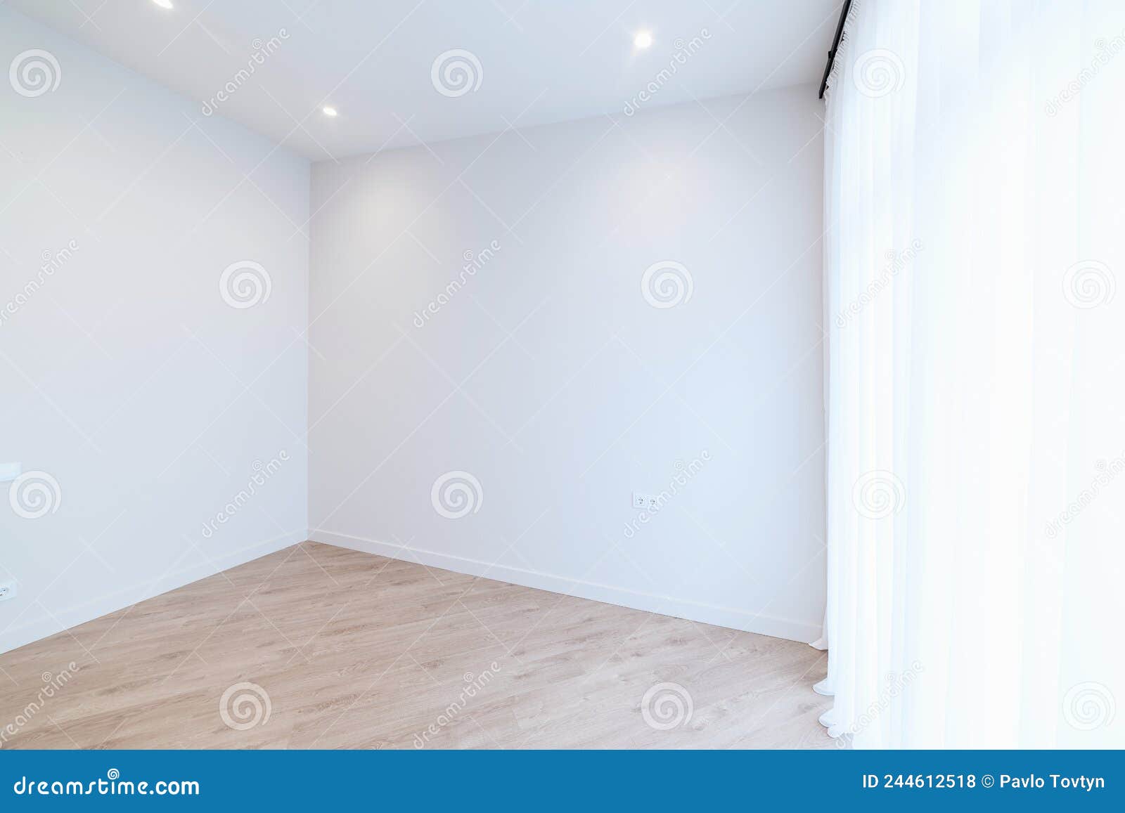 Interior of a Bright Empty Room. Perfect Place To Relax Stock Photo ...