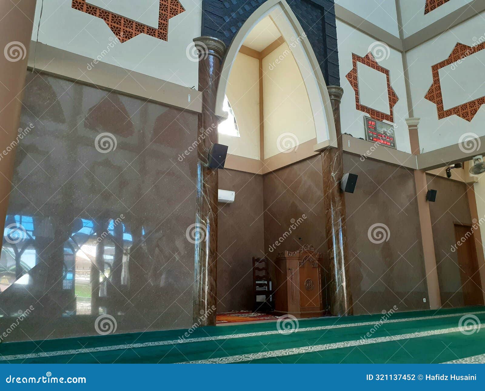 Interior of the Building Inside the Mosque Stock Photo - Image of ...