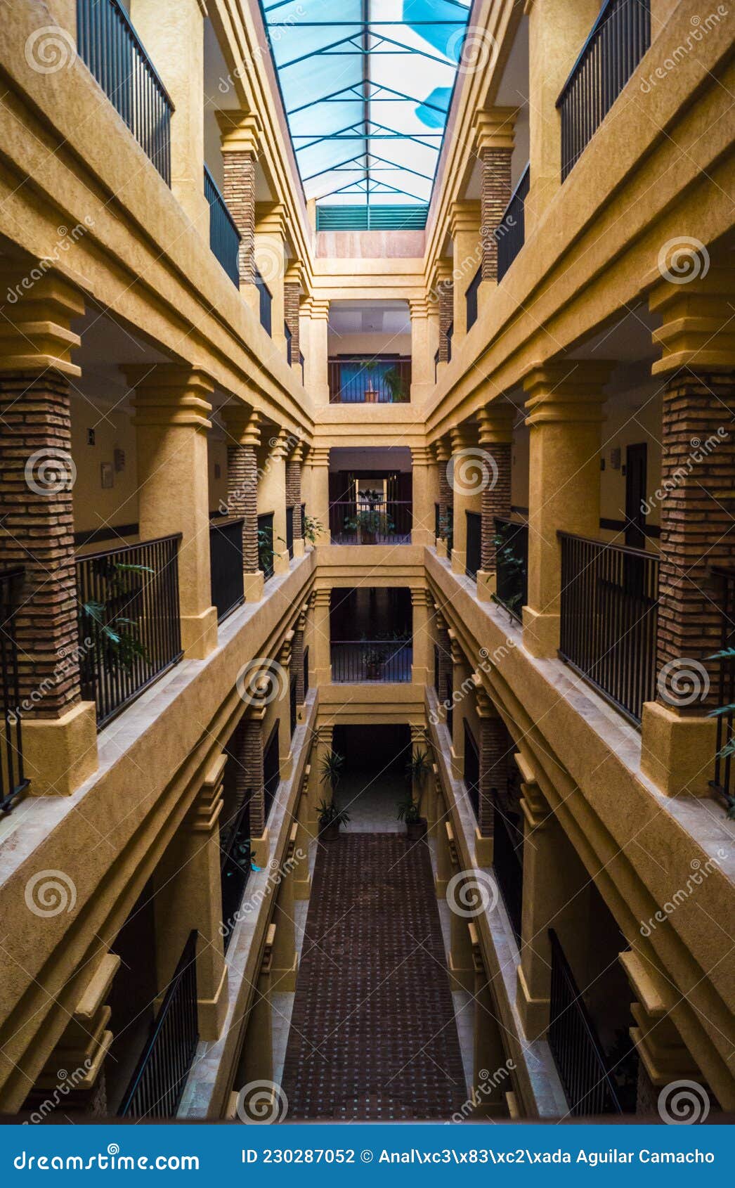 Interior of a building stock photo. Image of place, light - 230287052