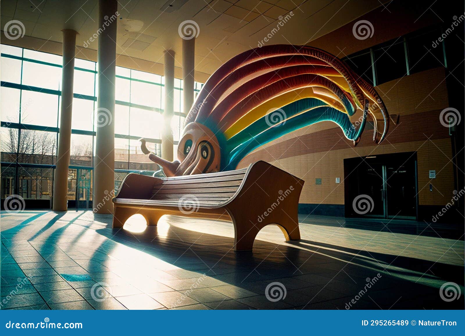 Interior of the Building Interior of a Building with Lights Stock ...