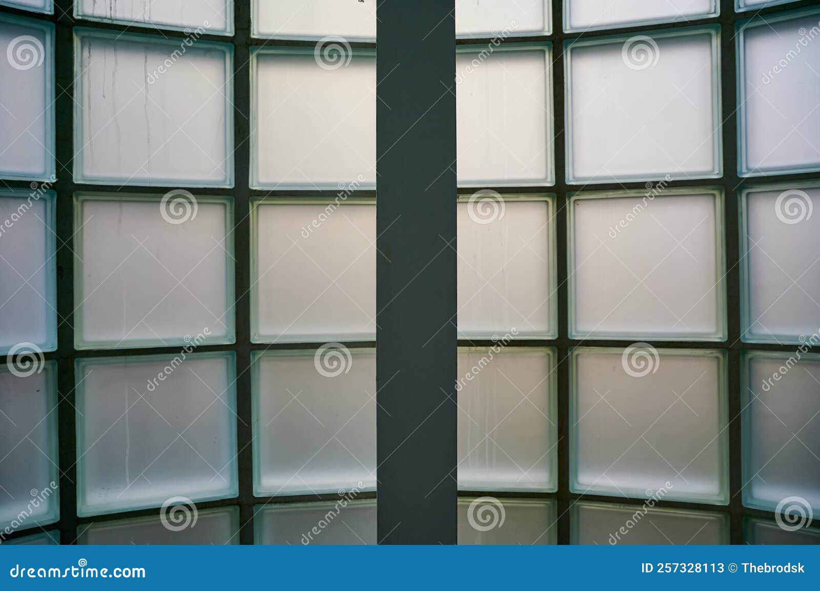 Interior of Building Looking at Opaque of Curved Window Constructed ...
