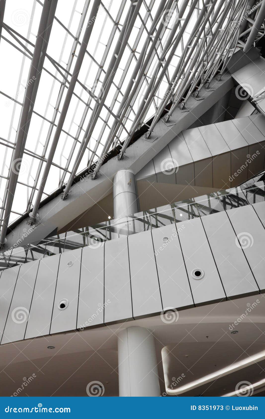 Interior Building Structure Design Stock Image - Image of glass ...