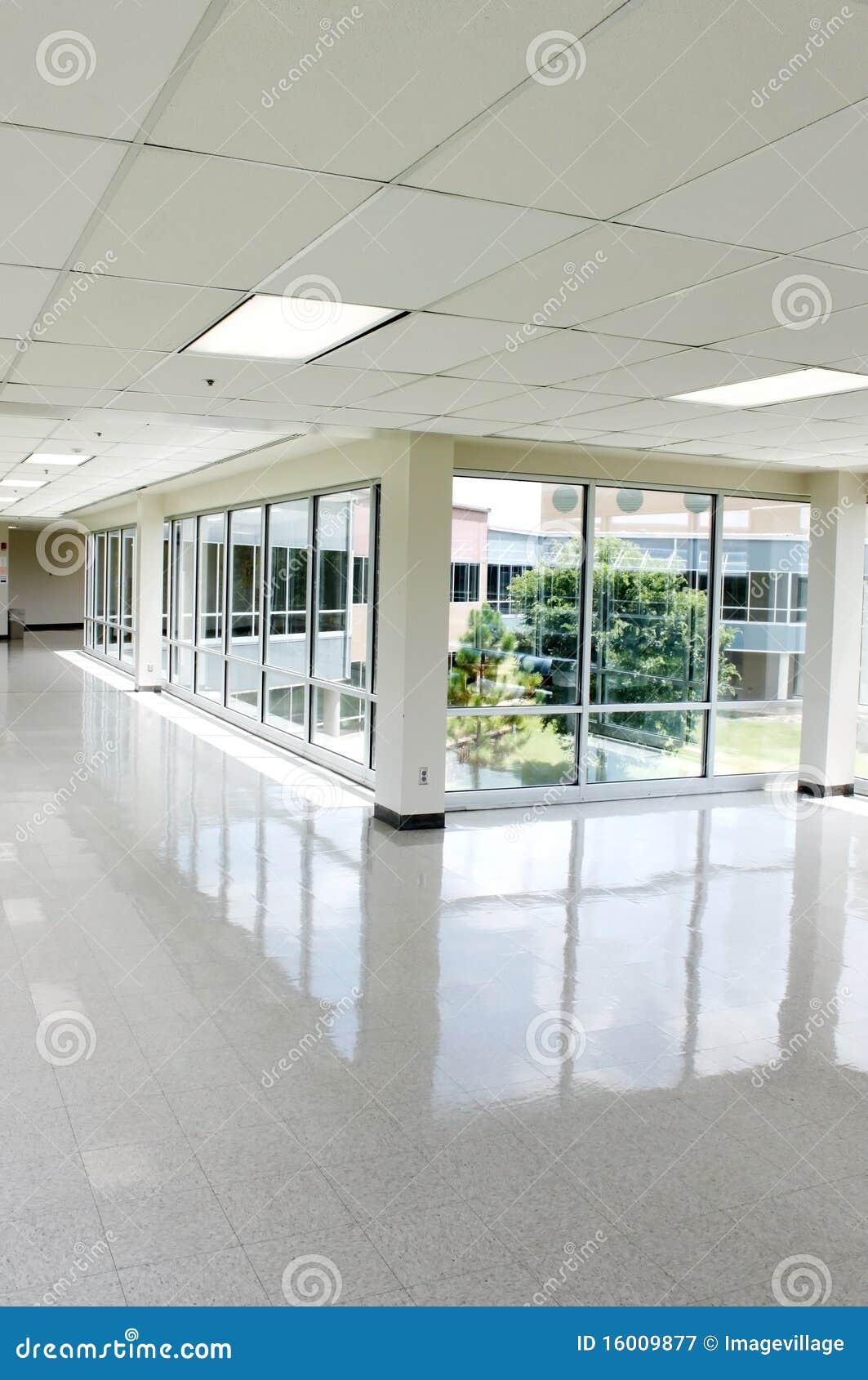 Interior of a Business Building Stock Image - Image of floor, hall ...