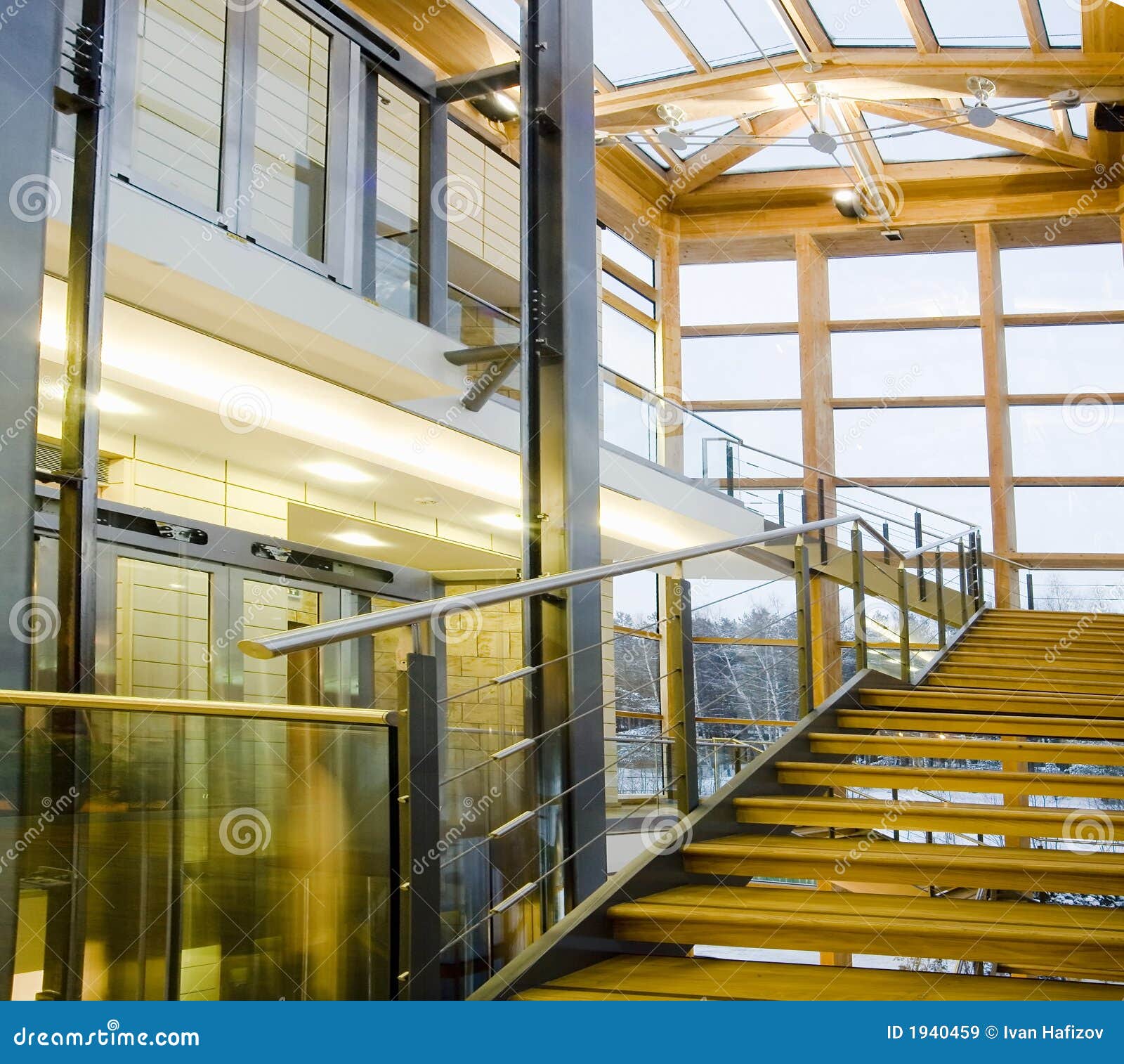 Interior of a Business Center Stock Image - Image of entrance, home ...