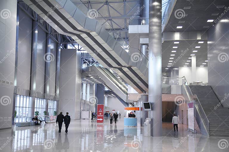 Interior of the Business Center Stock Image - Image of large, interior ...