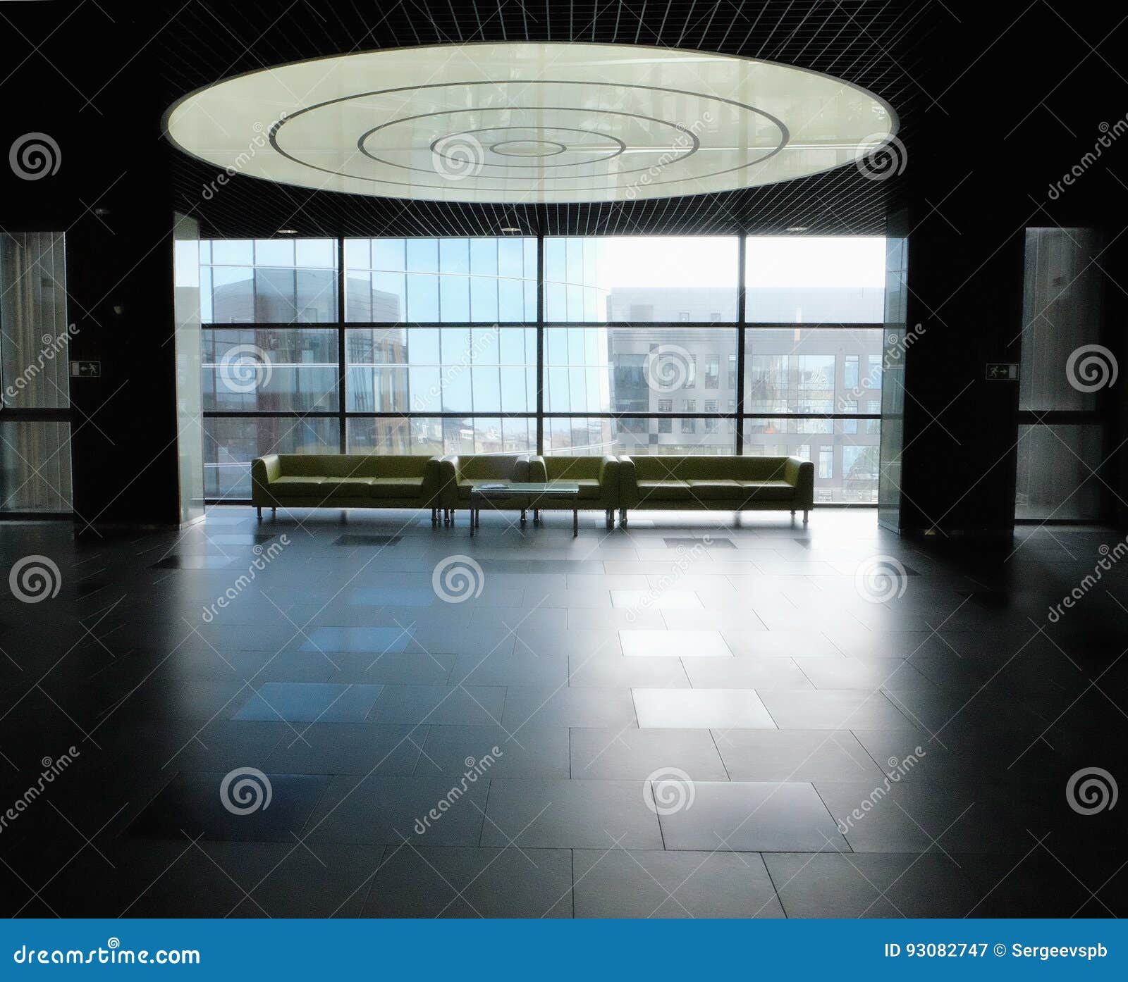 Interior in the Business Center Stock Image - Image of indoors, design ...