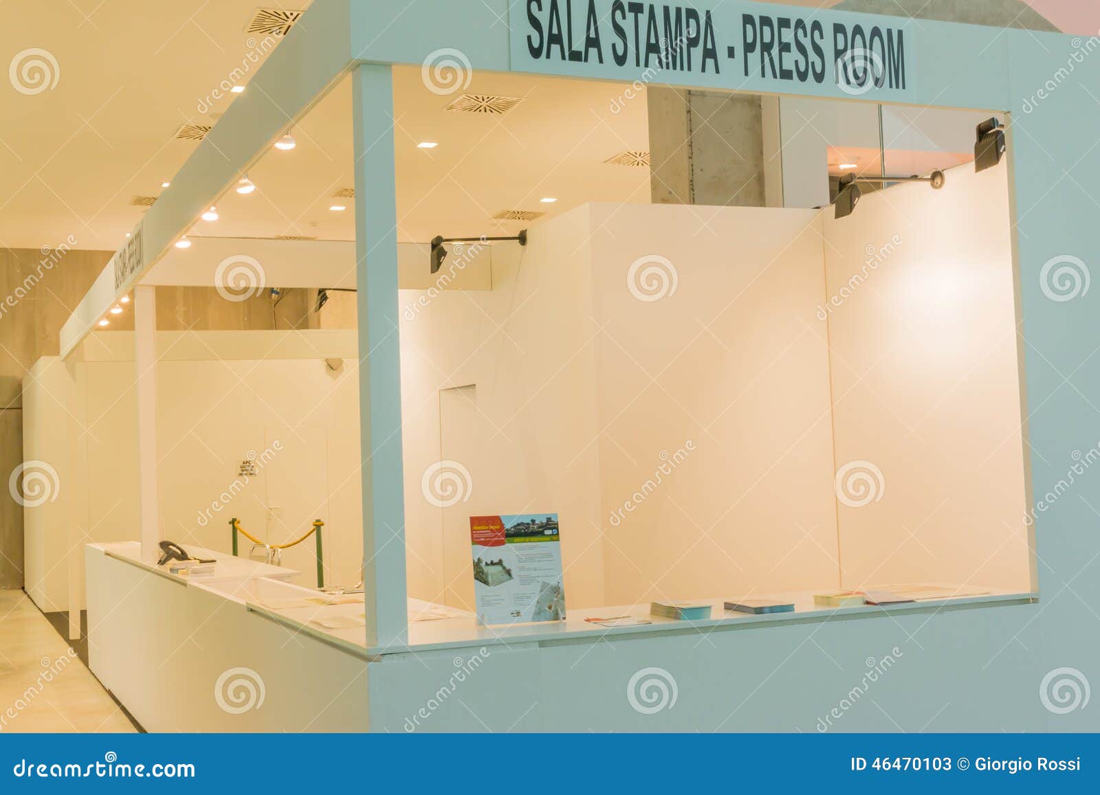 Interior of a Business Center and Reception, Press Room Stock Image ...
