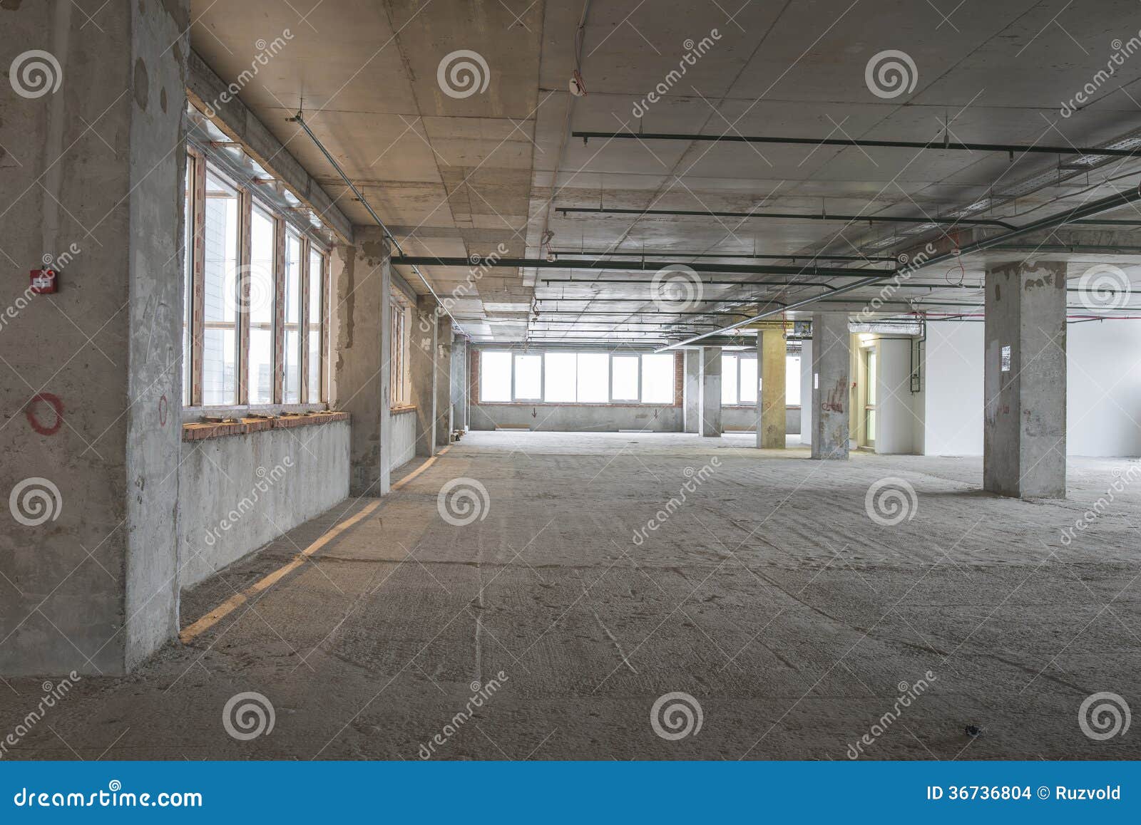 Interior of Business Center Under Construction Stock Photo - Image of ...