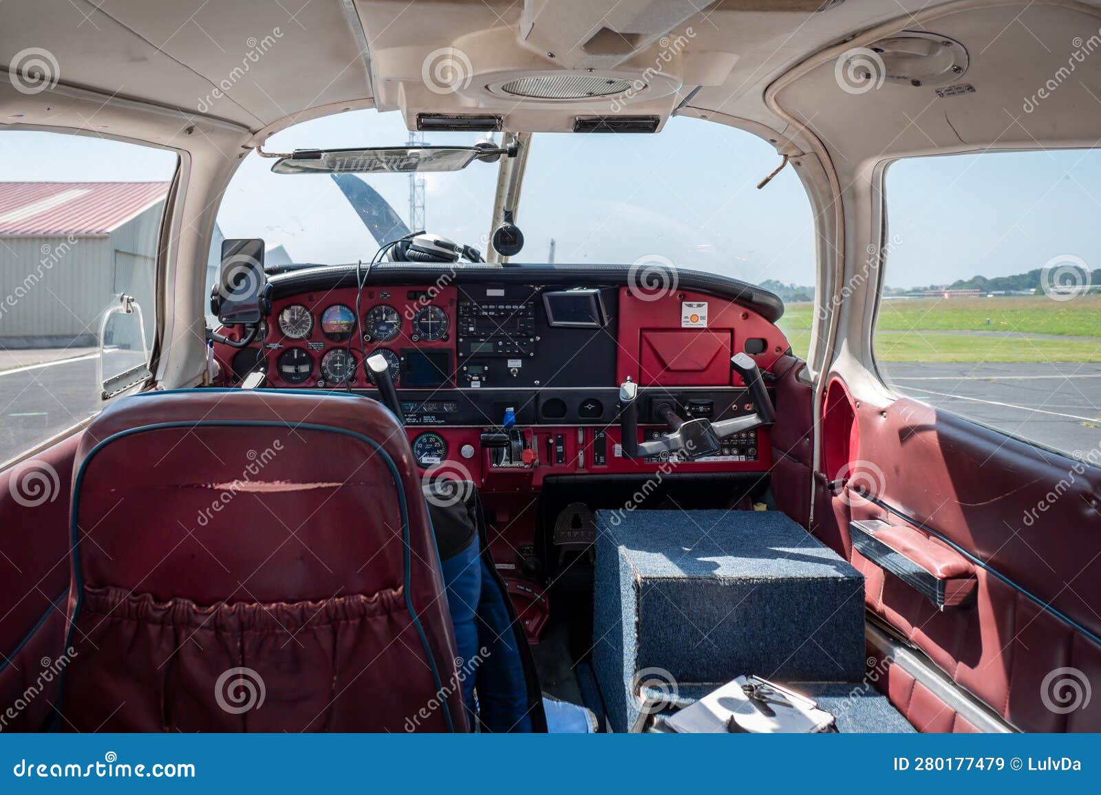 Cabin of a Small Assault Plane Stock Image - Image of cockpit, airfield: 280177479