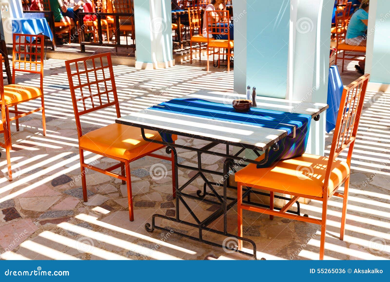 The Interior of the Cafe in Egypt. Stock Photo - Image of building ...