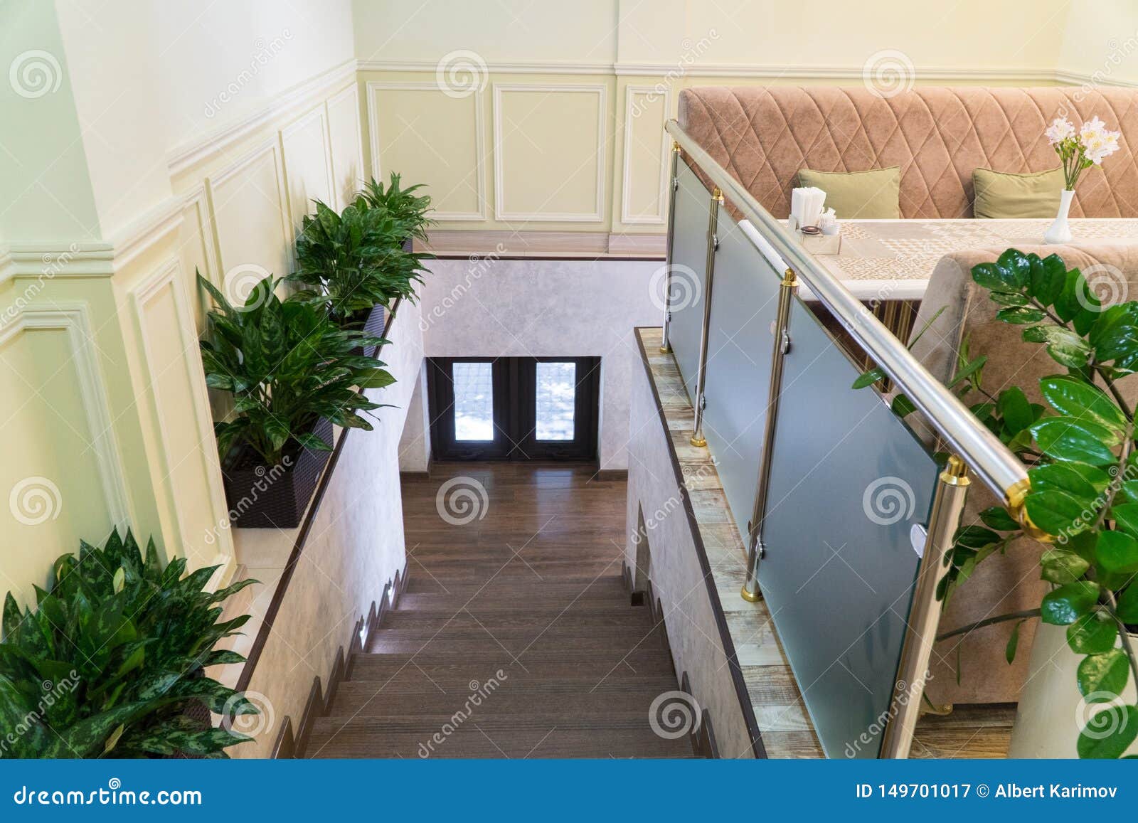 Interior of the cafe stock image. Image of empty, decor - 149701017