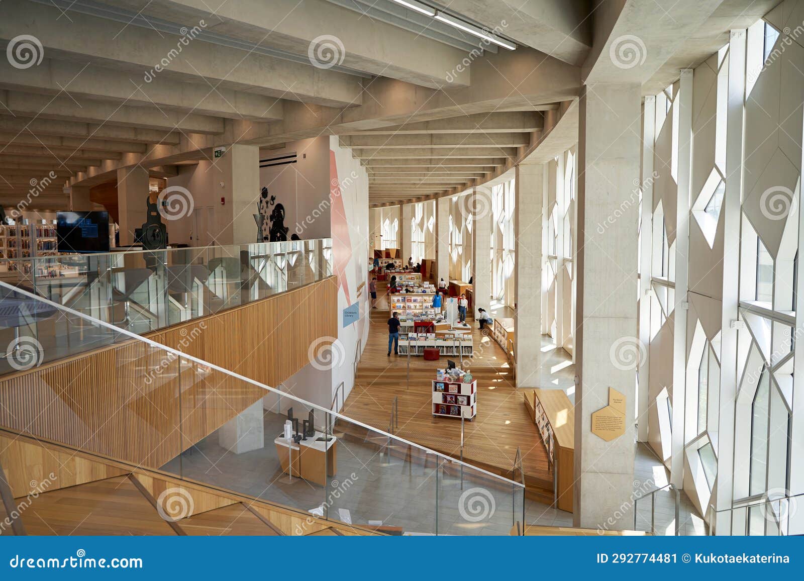 Interior of Calgarys Central Branch of the Calgary Public Library ...