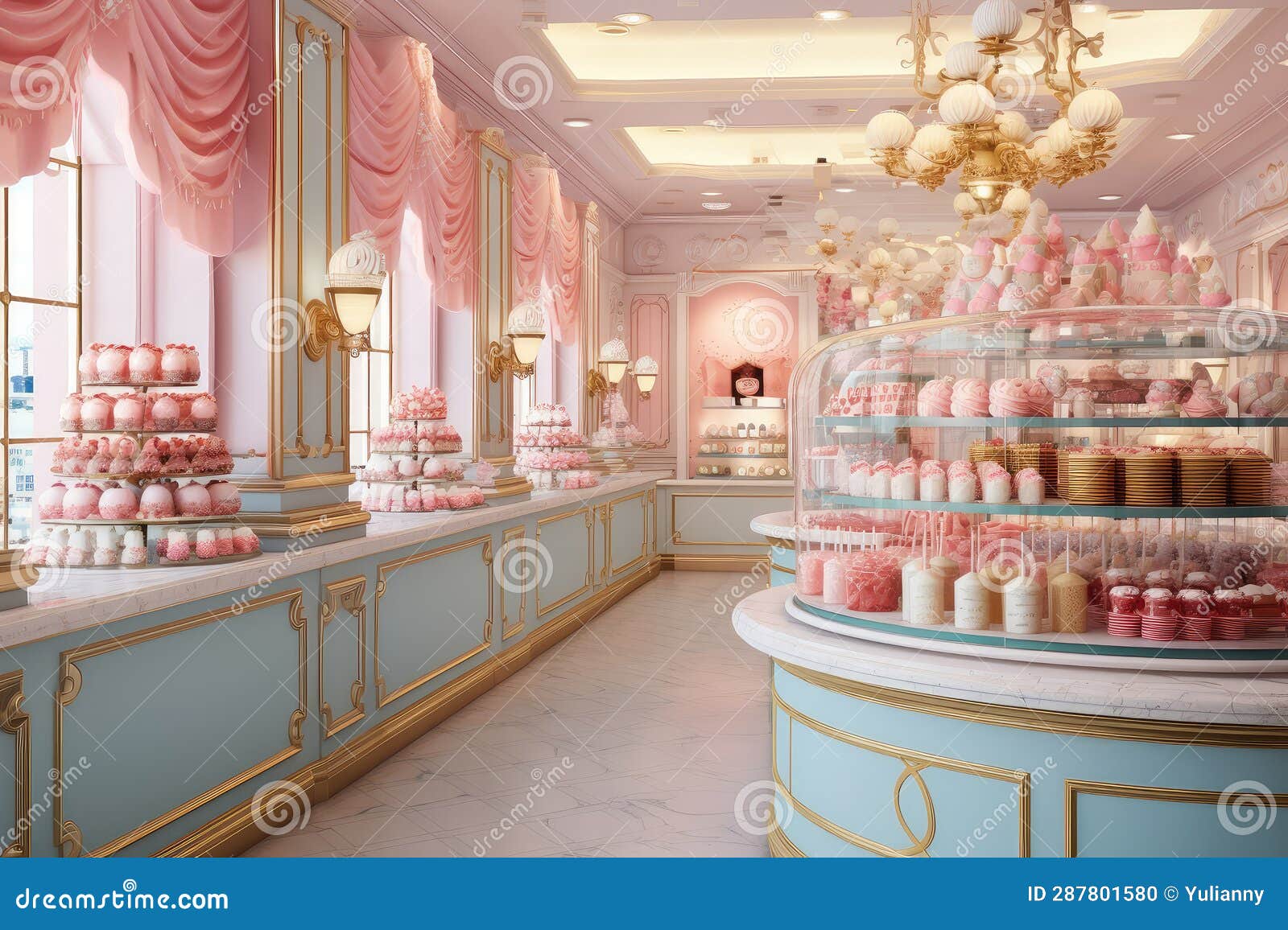 Interior of Candy Shop with Different Sweets. Generative Ai Stock ...