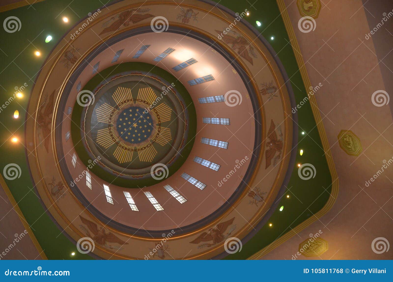 Capitol Building Rotunda Interior, Salem, Oregon Stock Photo - Image of ...