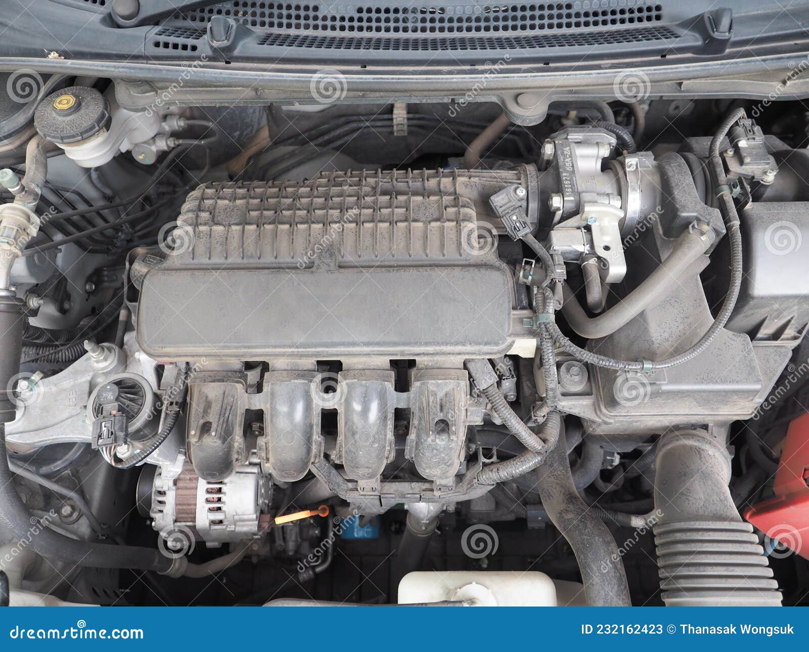 Interior Car Auto Engine Unclean and Dirty Stock Image - Image of check ...