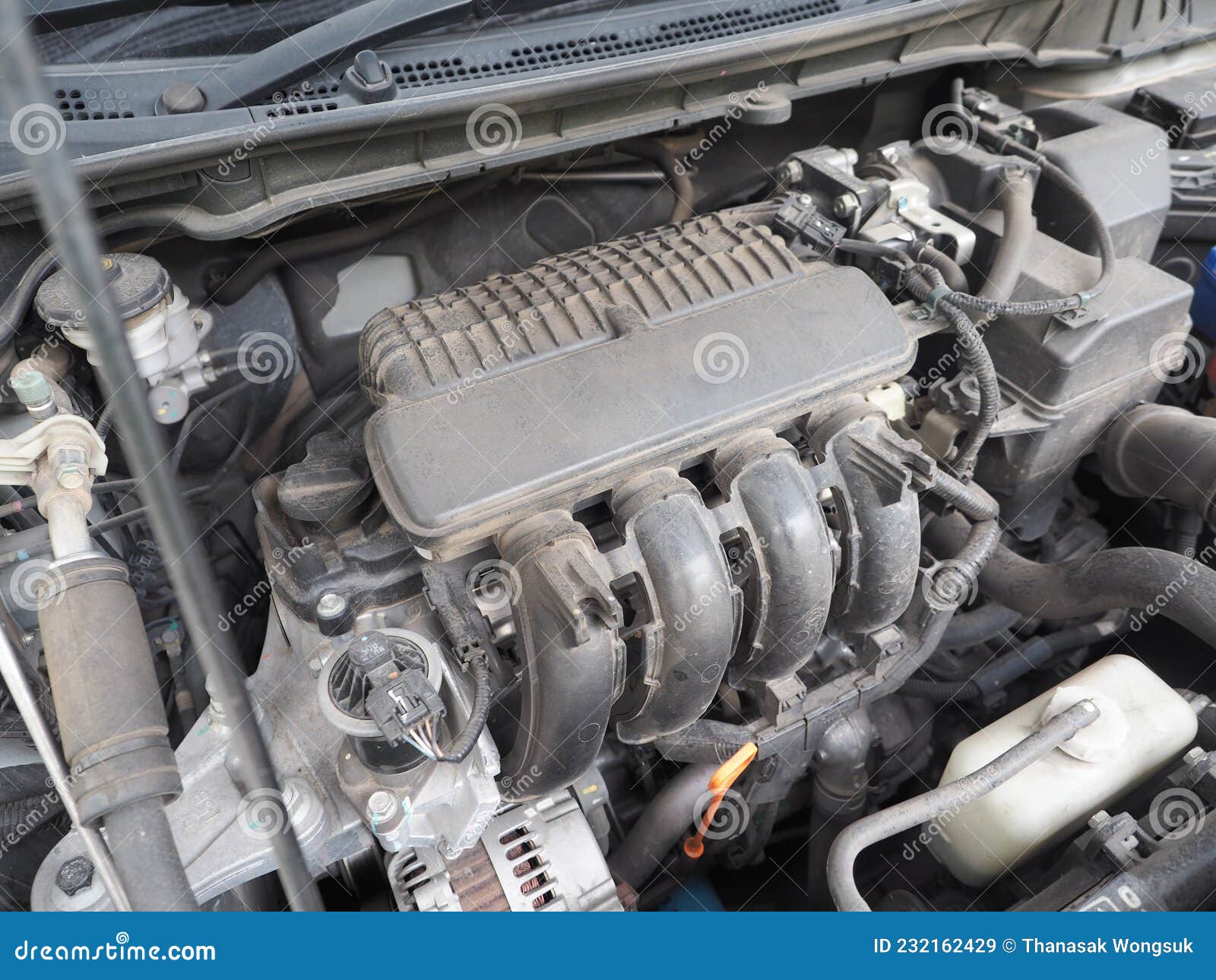 Interior Car Auto Engine Unclean and Dirty Stock Image - Image of ...