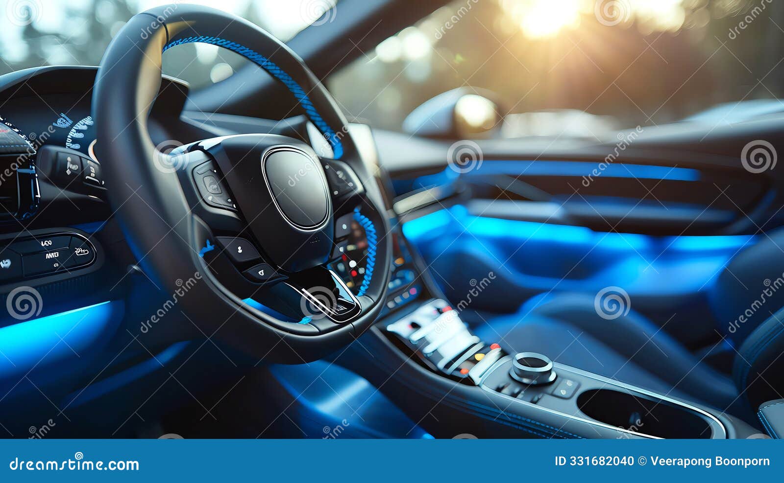 Hand Brake Light On Car Dashboard Stock Illustration | CartoonDealer ...