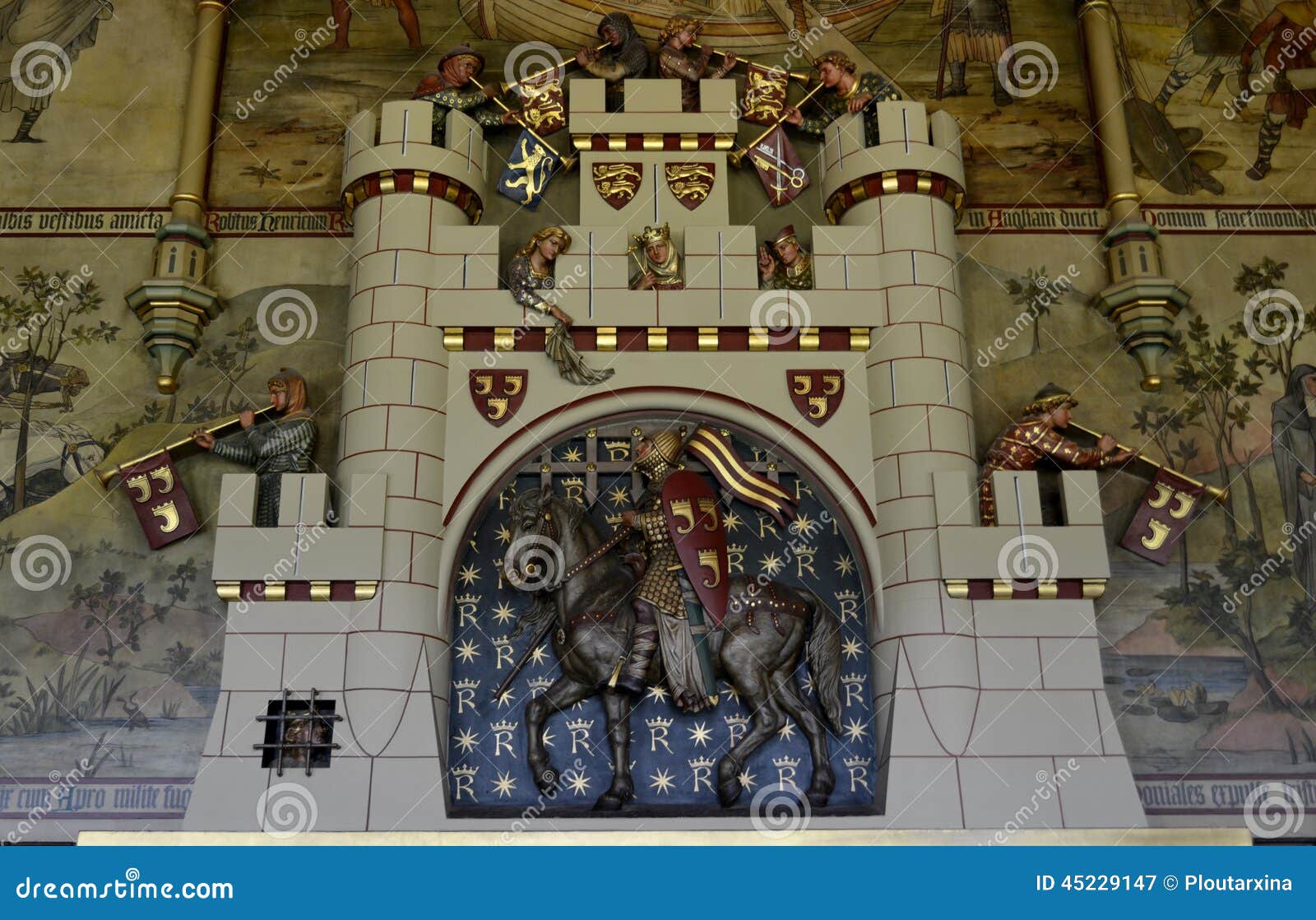 Interior from Cardiff Castle Stock Image - Image of fantasy, luxurious ...