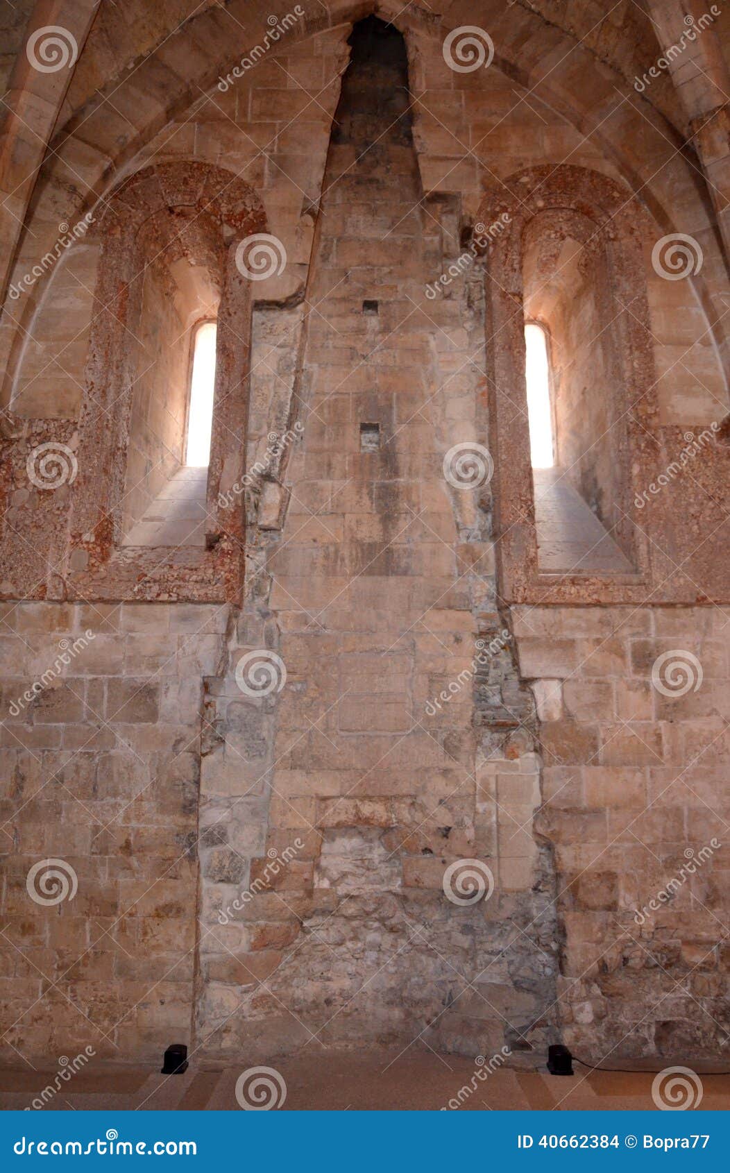 Interior of Castel Del Monte, Apulia, Italy Stock Photo - Image of ...