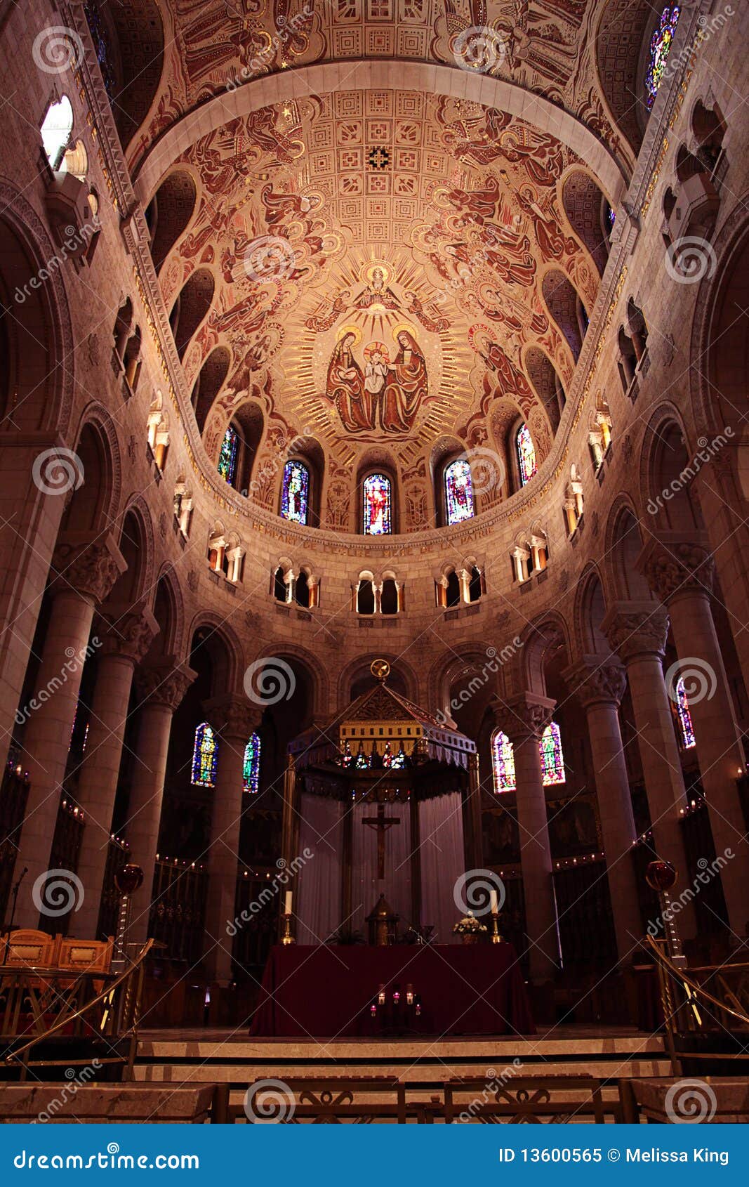 Interior of Cathedral stock image. Image of decorative - 13600565