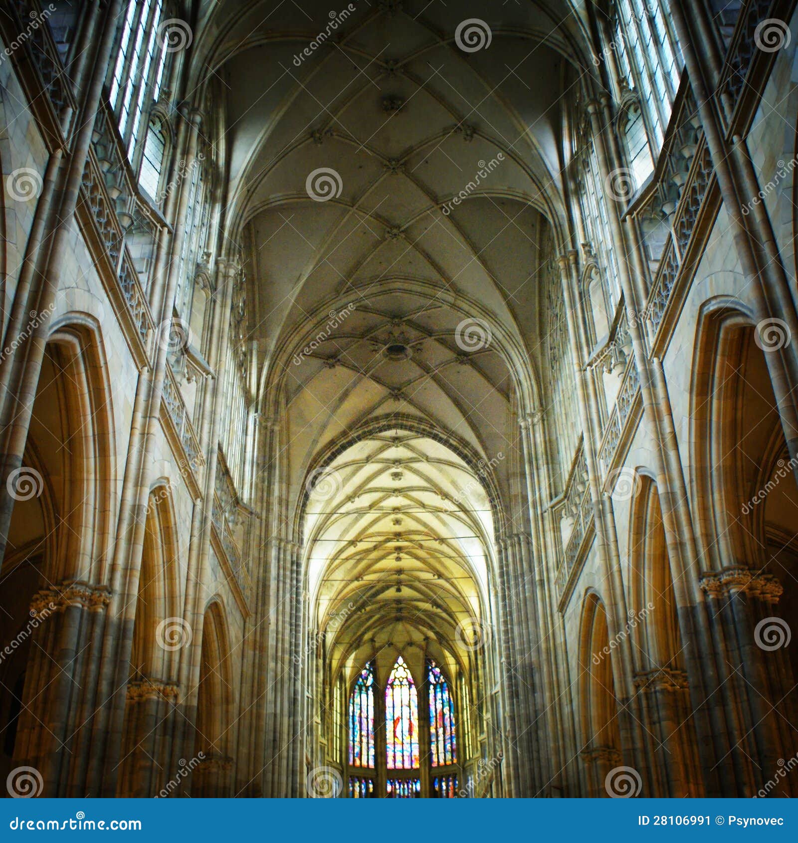 Interior of cathedral stock image. Image of architecture - 28106991