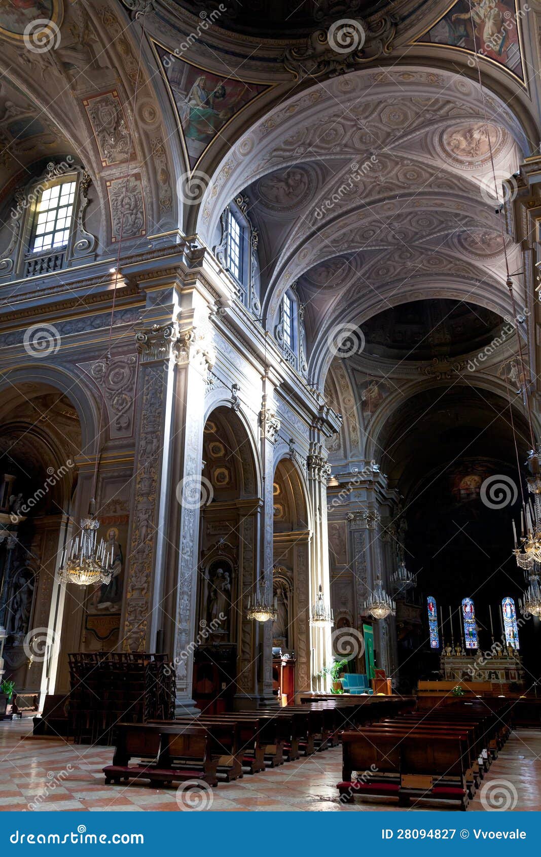 Interior of Cathedral in Ferrara, Italy Editorial Photography - Image ...