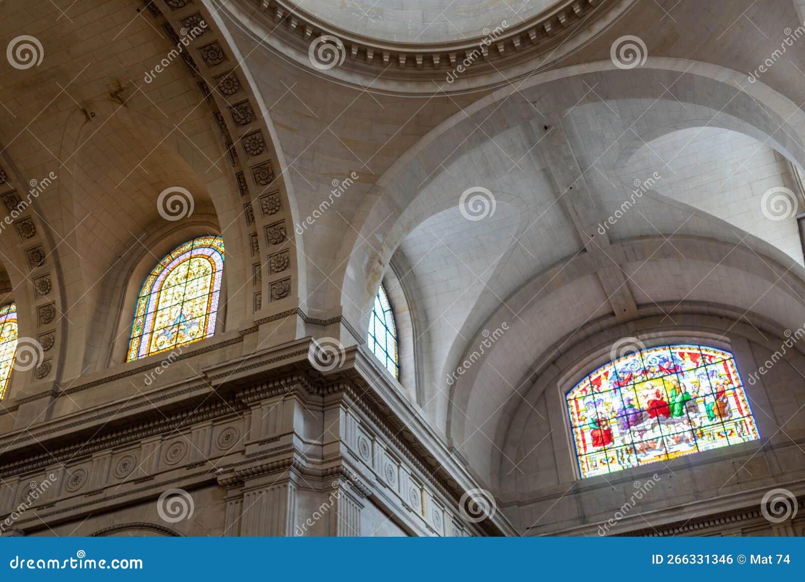 Interior of the cathedral stock photo. Image of monument - 266331346