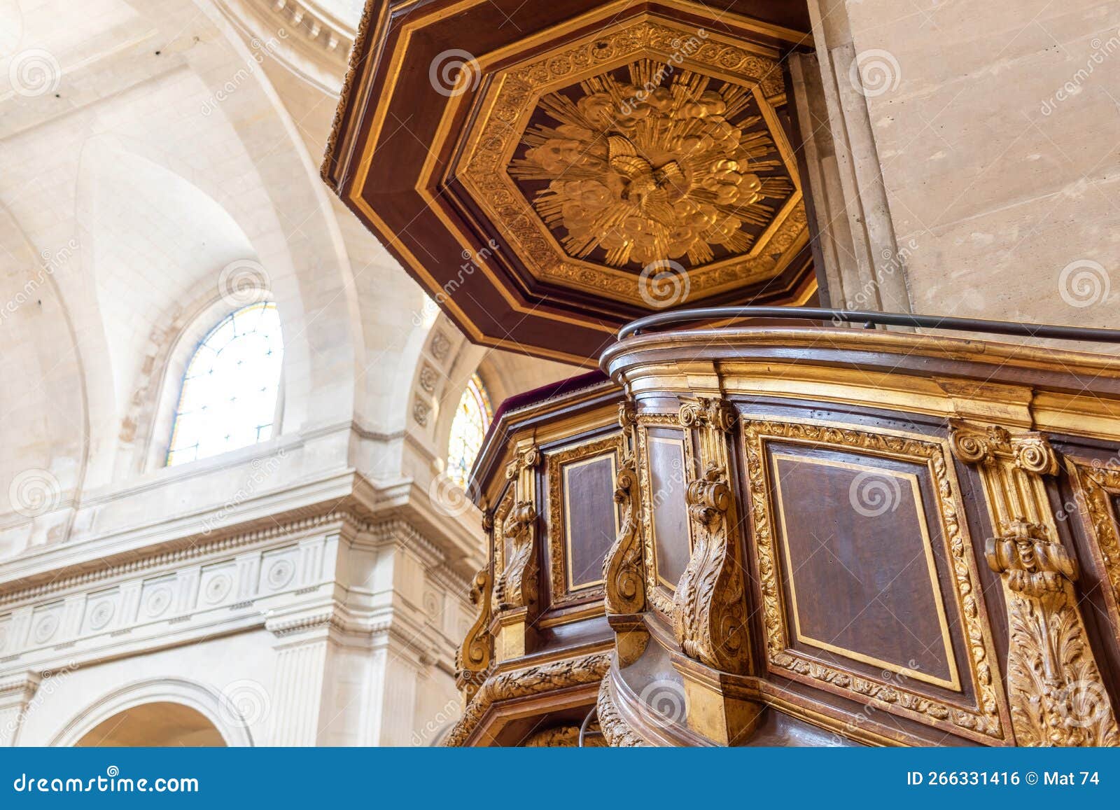 Interior of the cathedral stock photo. Image of historical - 266331416