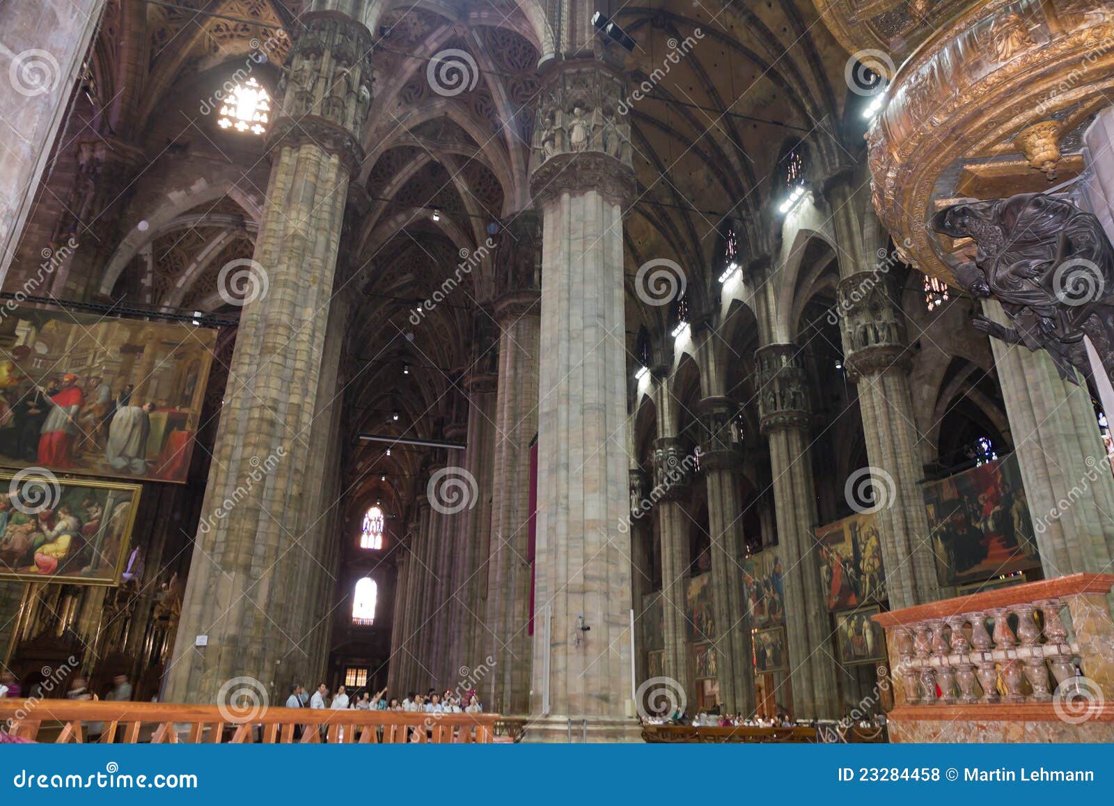 Interior of Cathedral of Milan, Italy Editorial Stock Photo - Image of ...