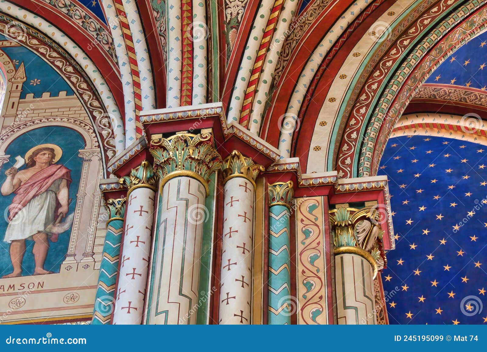 Interior of the Cathedral in Paris Editorial Stock Image - Image of ...