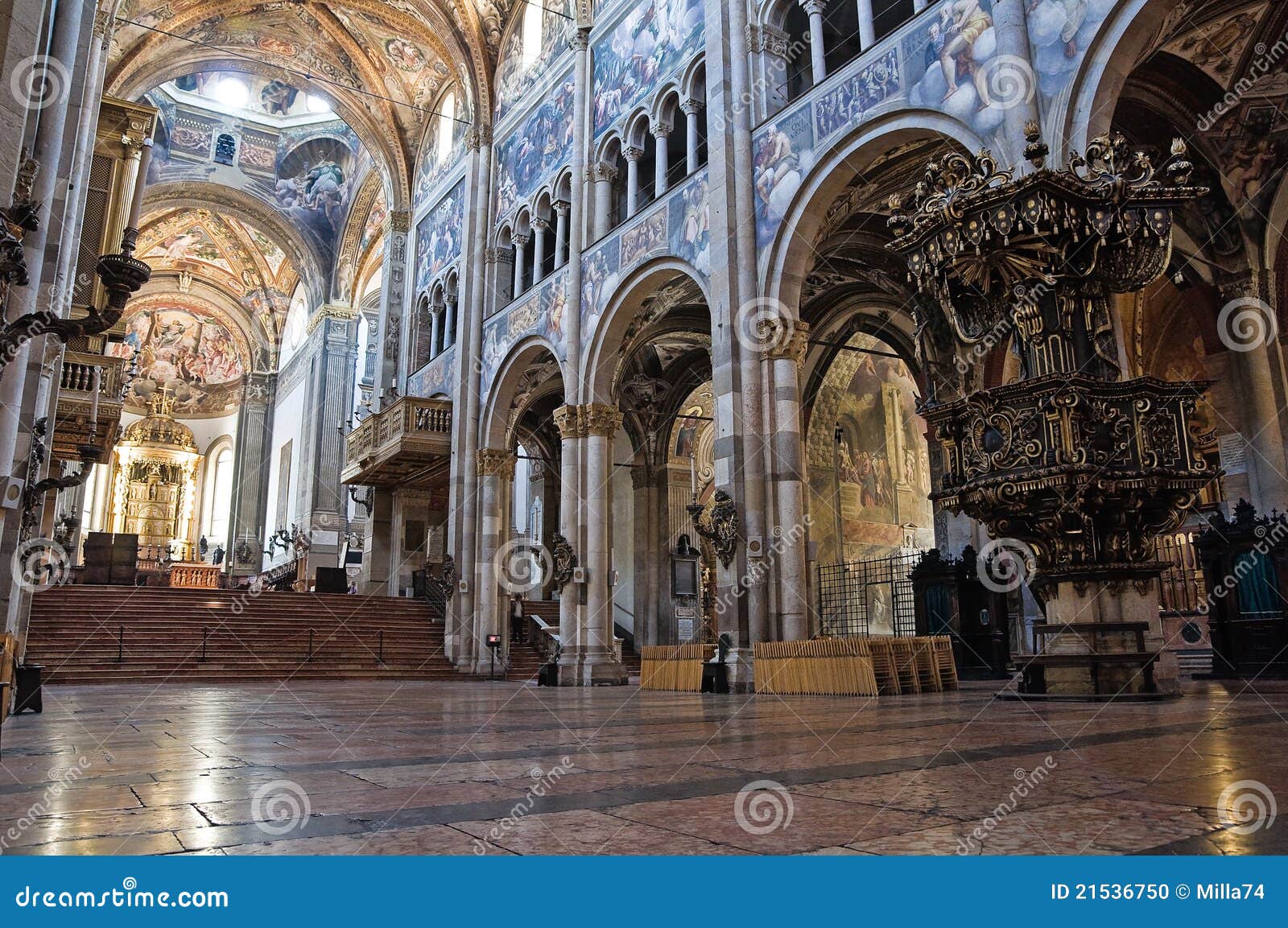 Interior Of The Cathedral Of Messina Royalty-Free Stock Photography ...
