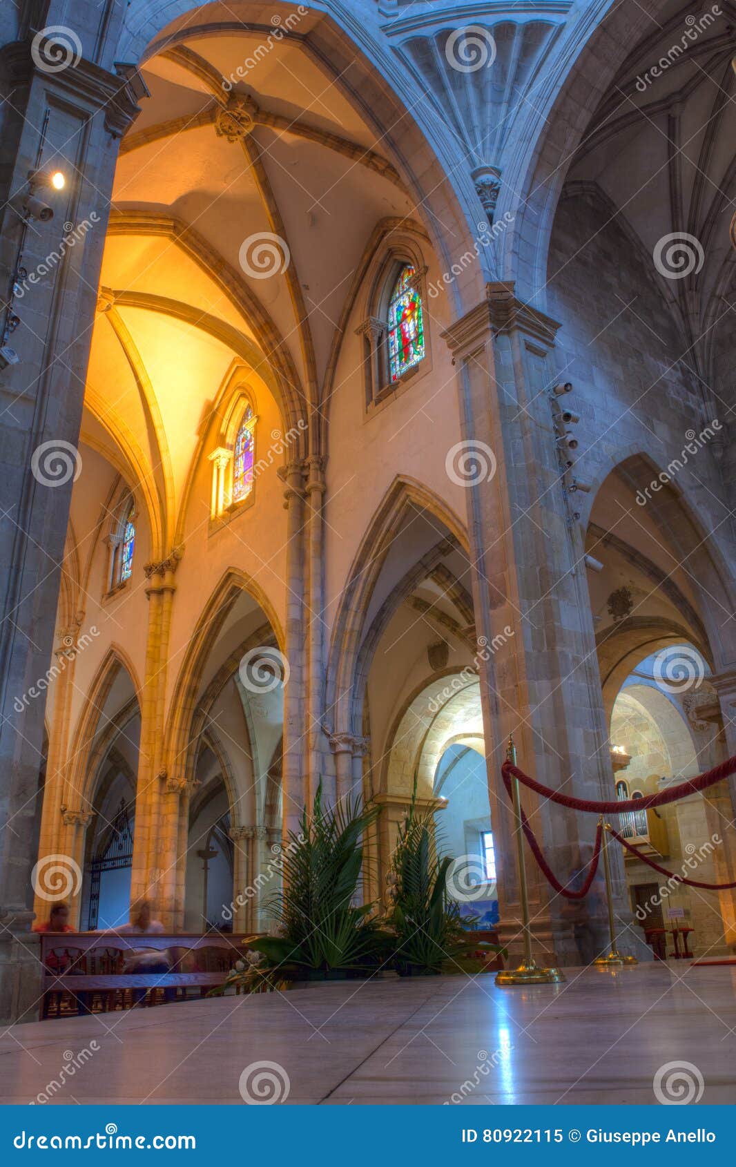 Interior of the Cathedral Santander Editorial Image - Image of ...