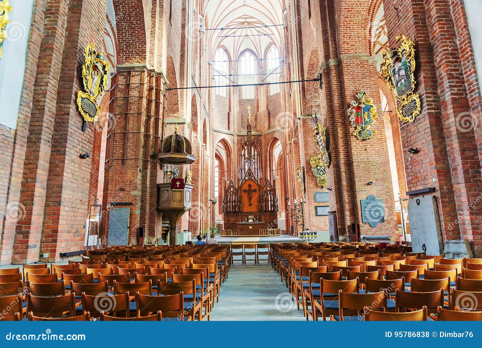 Interior of the Cathedral of St. Peter in Riga, Latvia.the Oldest ...