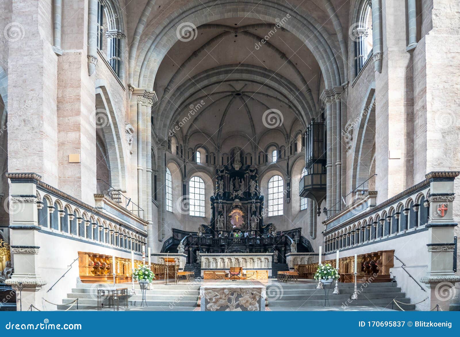 Interior of Cathedral in Trier, Germany Stock Image - Image of interior ...