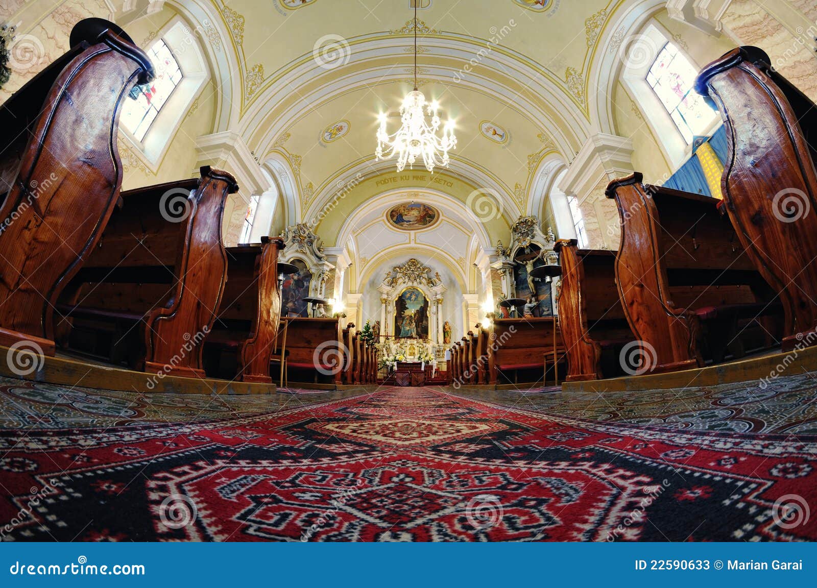 The Interior of the Catholic Church Stock Image - Image of tabernacle ...