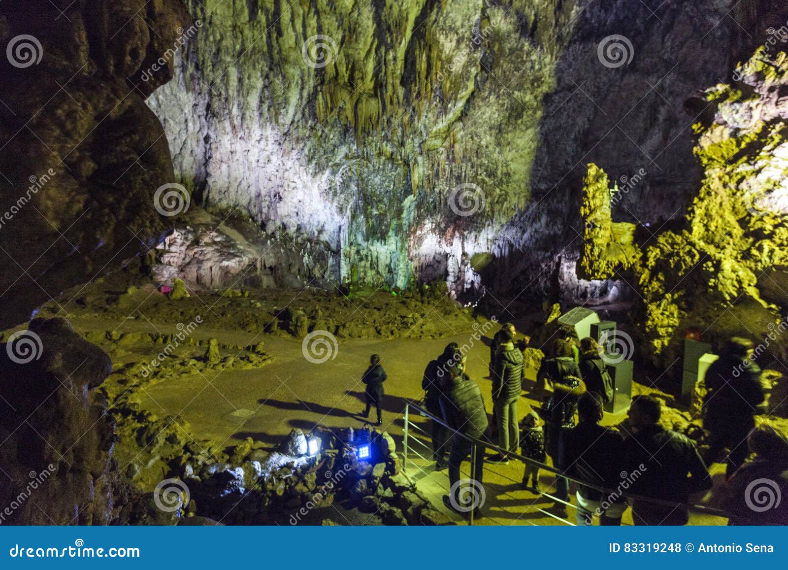 Interior of a cave stock photo. Image of grotto, caving - 83319248