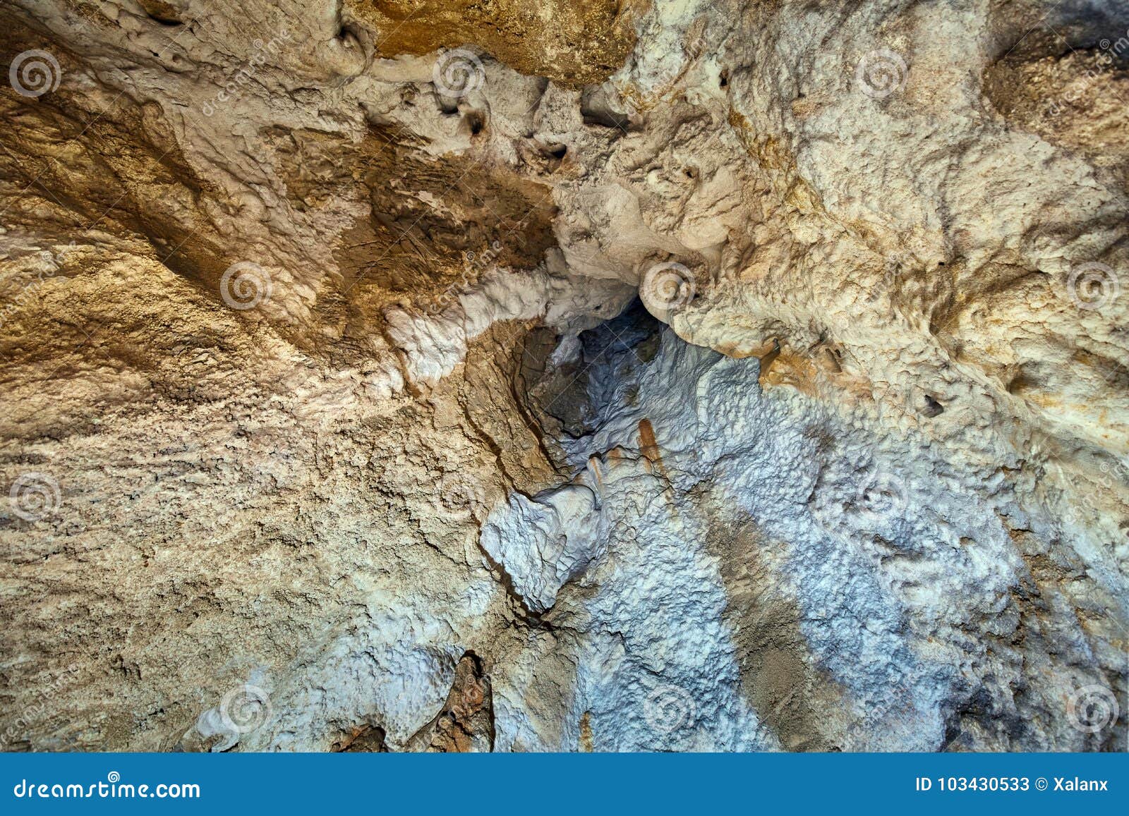 Cave Interior in a Limestone Mountain Stock Image - Image of mountain ...