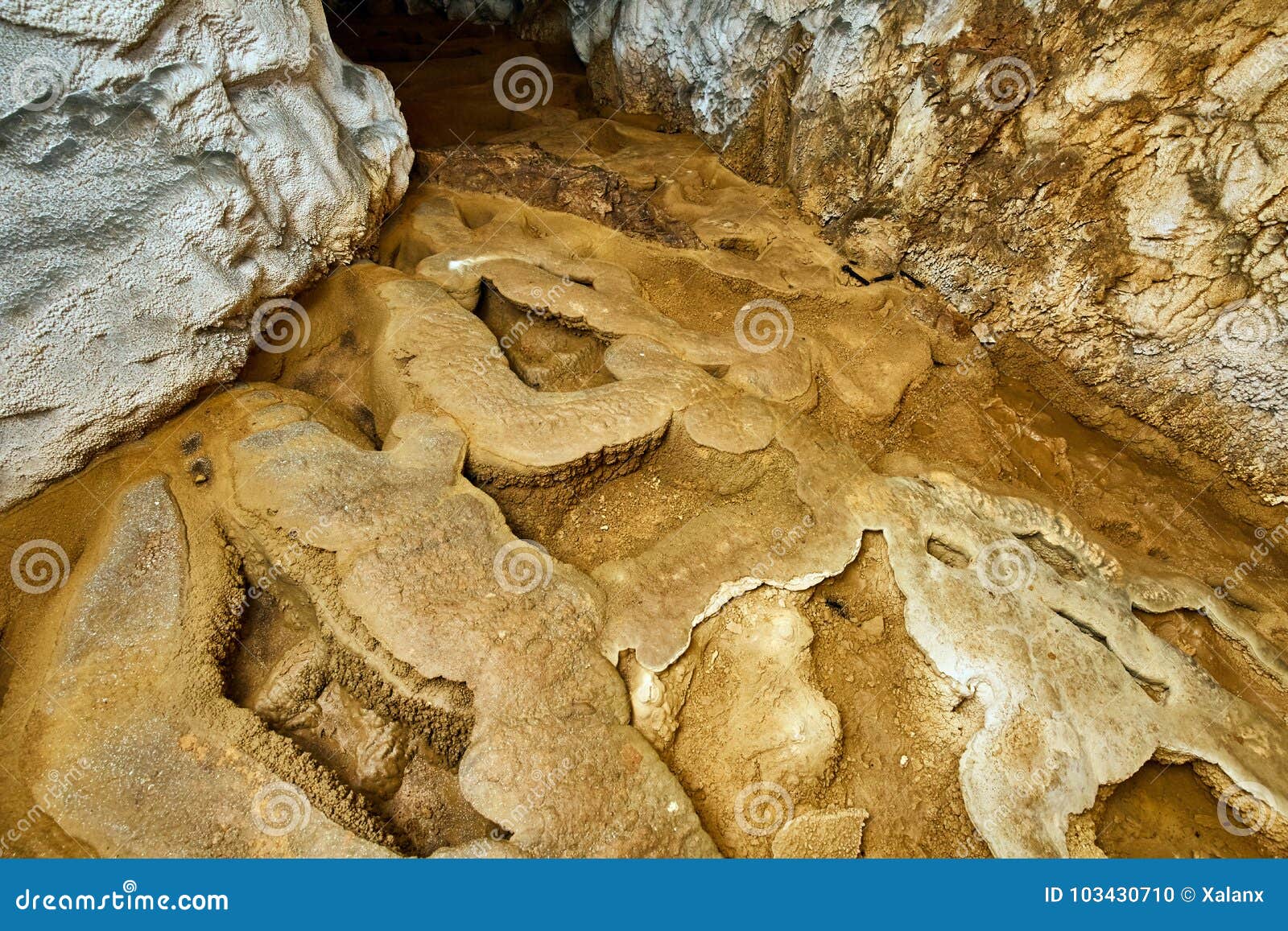 Cave Interior in a Limestone Mountain Stock Photo - Image of inside ...