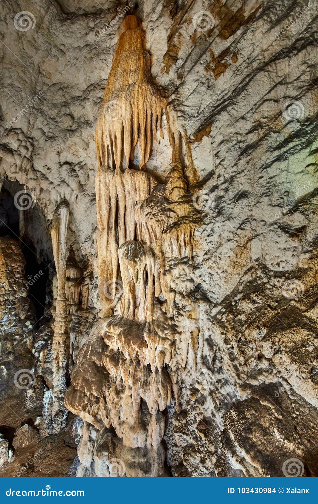 Cave Interior in a Limestone Mountain Stock Photo - Image of ...