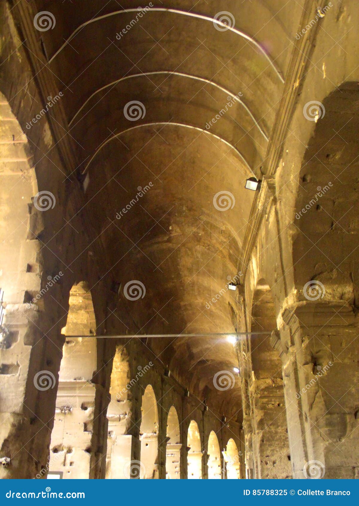 Interior Ceiling of the Colosseum Stock Image - Image of colosseum ...