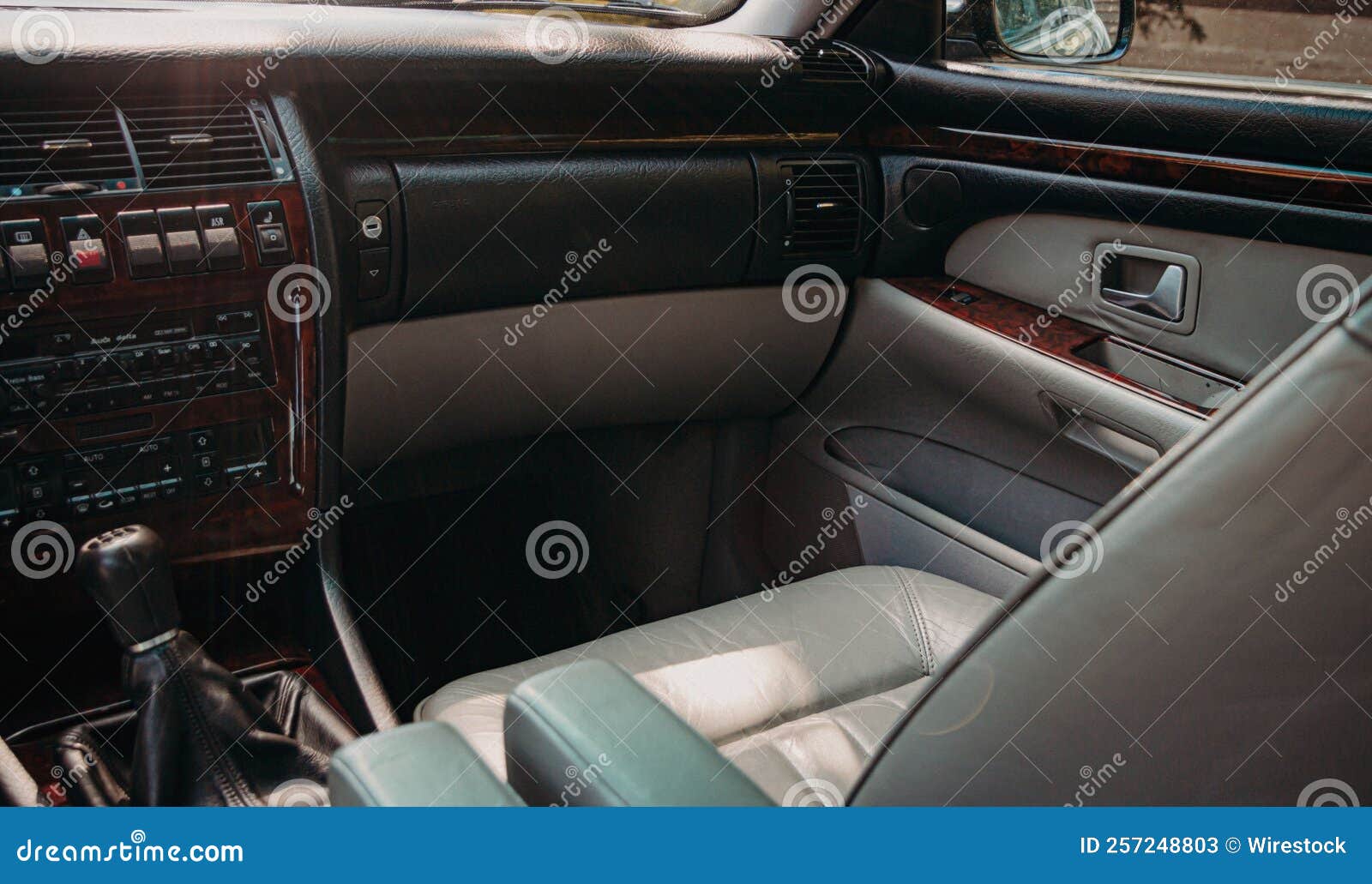 Interior of Center Console of Audi A8 D2 Editorial Stock Photo - Image ...