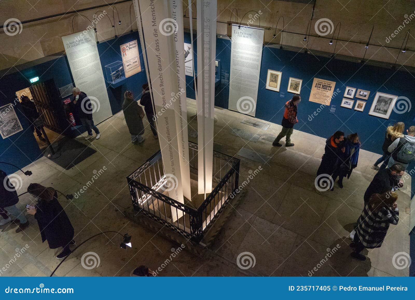 Interior of the Central Atrium of the Arc De Triomphe in Paris ...