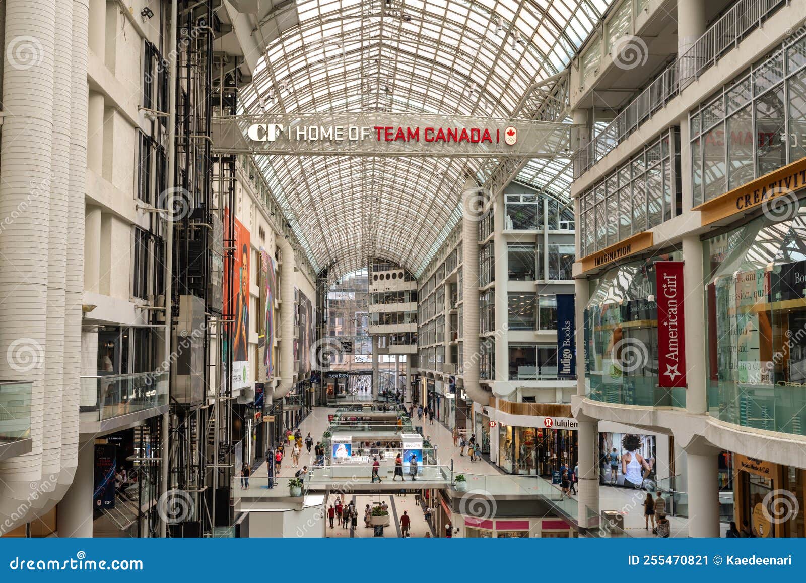 Interior of CF Toronto Eaton Centre. Ontario, Canada Editorial Photo ...
