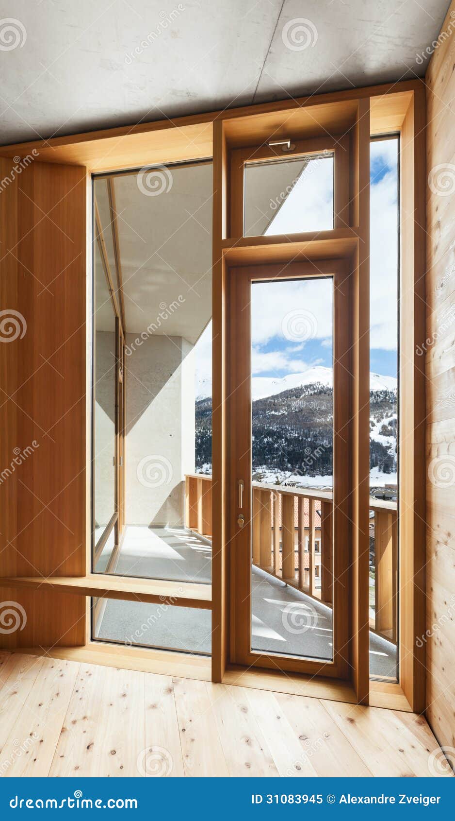 Through The Chalet Window Royalty-Free Stock Photo | CartoonDealer.com ...