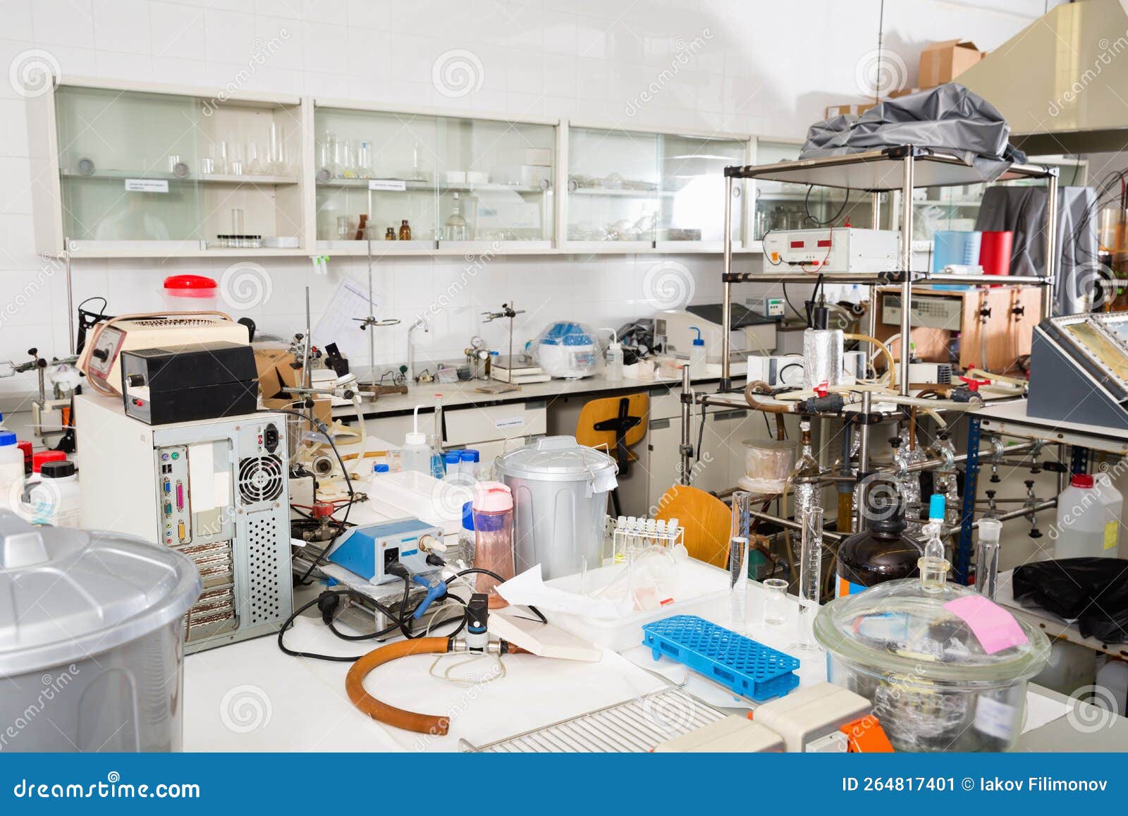 Interior of Chemical Laboratory Equipped with Different Tools Stock ...