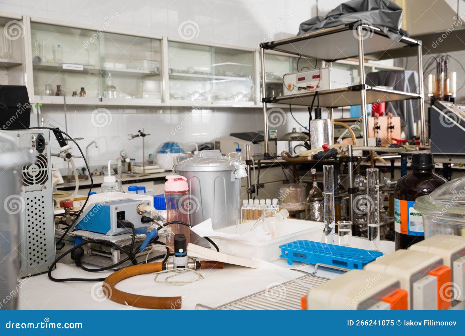 Interior of Chemical Laboratory Equipped with Different Tools Stock ...